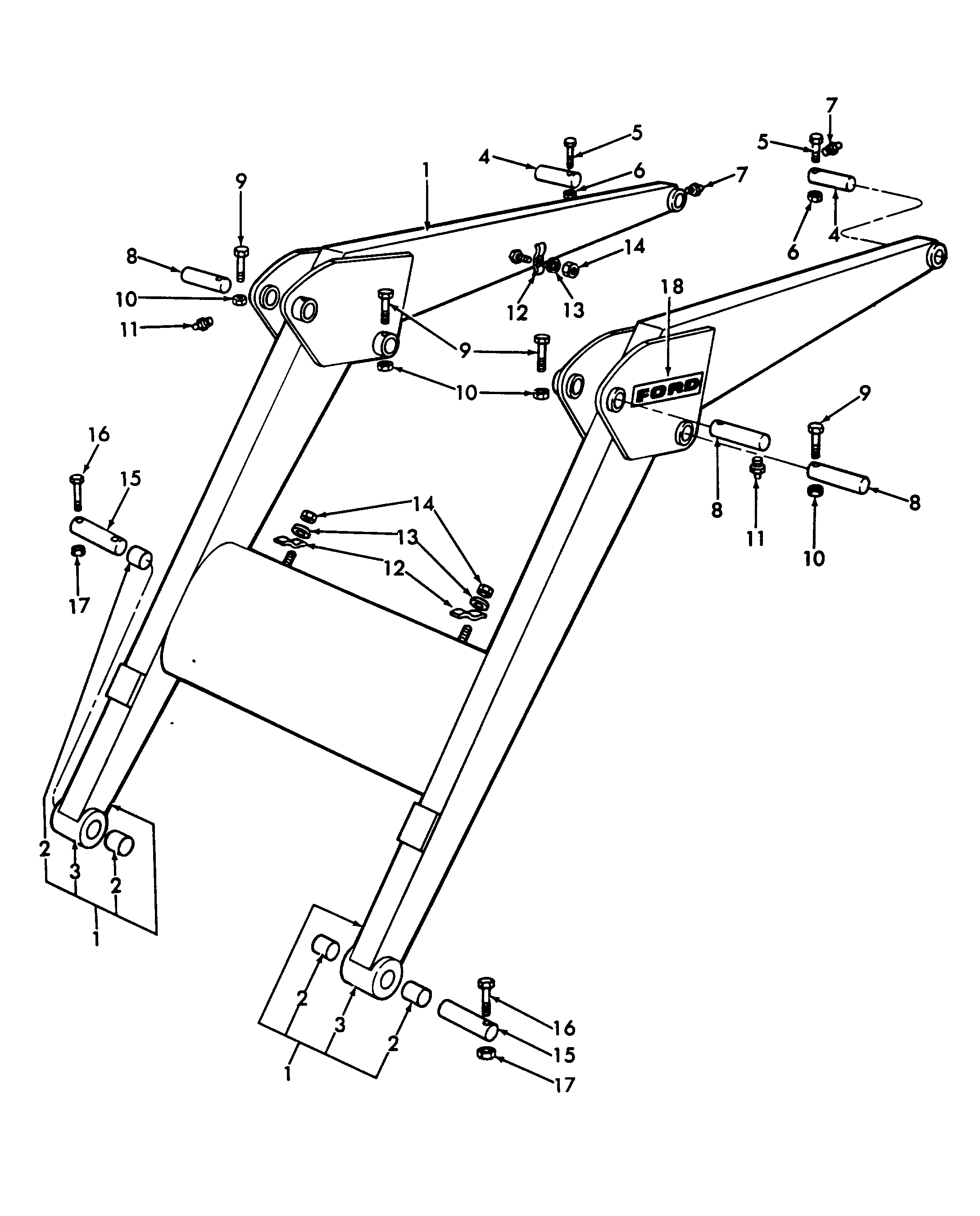 New Holland 730 SERIES - FORD LOADER(01/75 - 07/80) Parts Diagrams