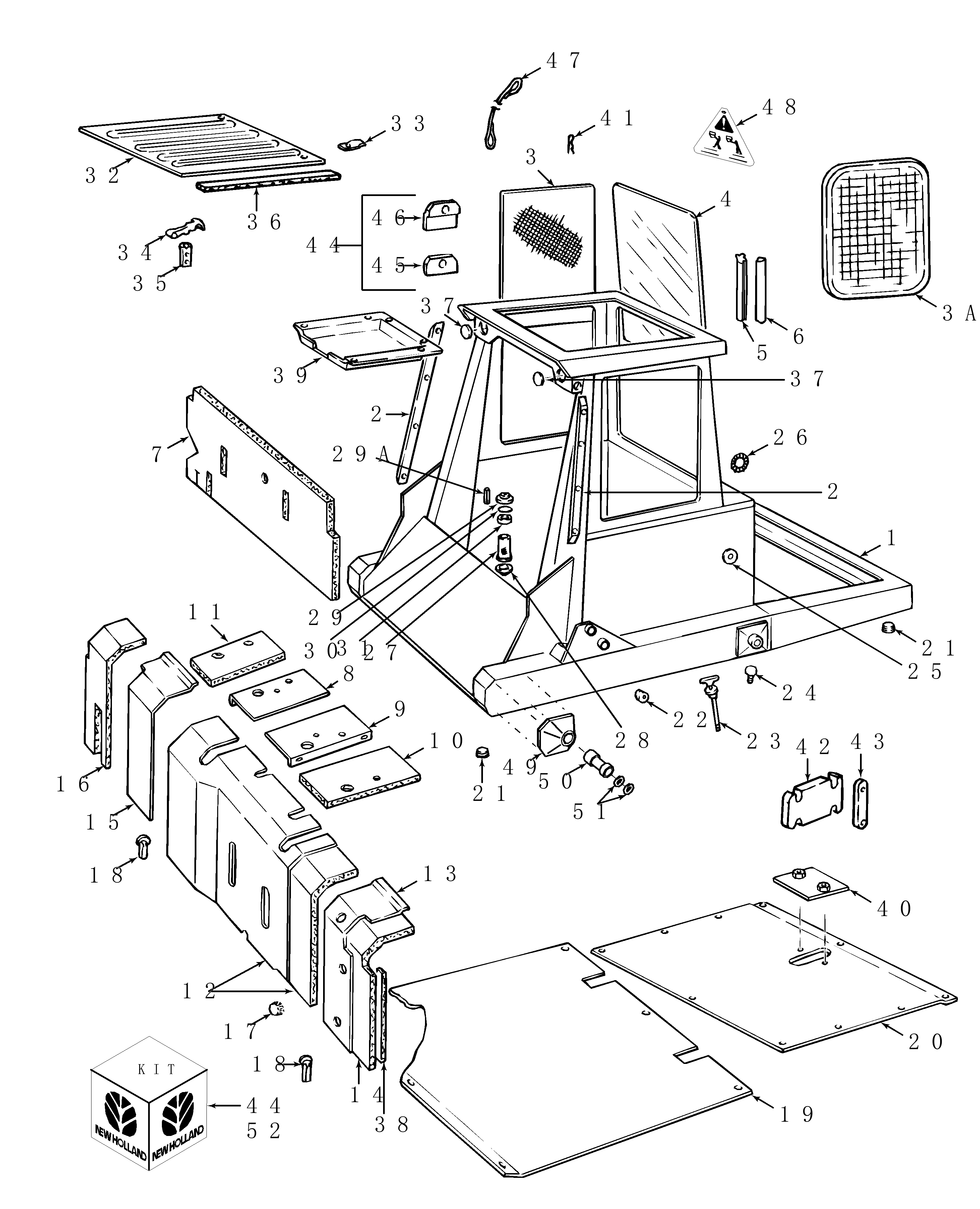 New Holland L553 - SKID STEER LOADER(07/87 - 11/93) Parts Diagrams
