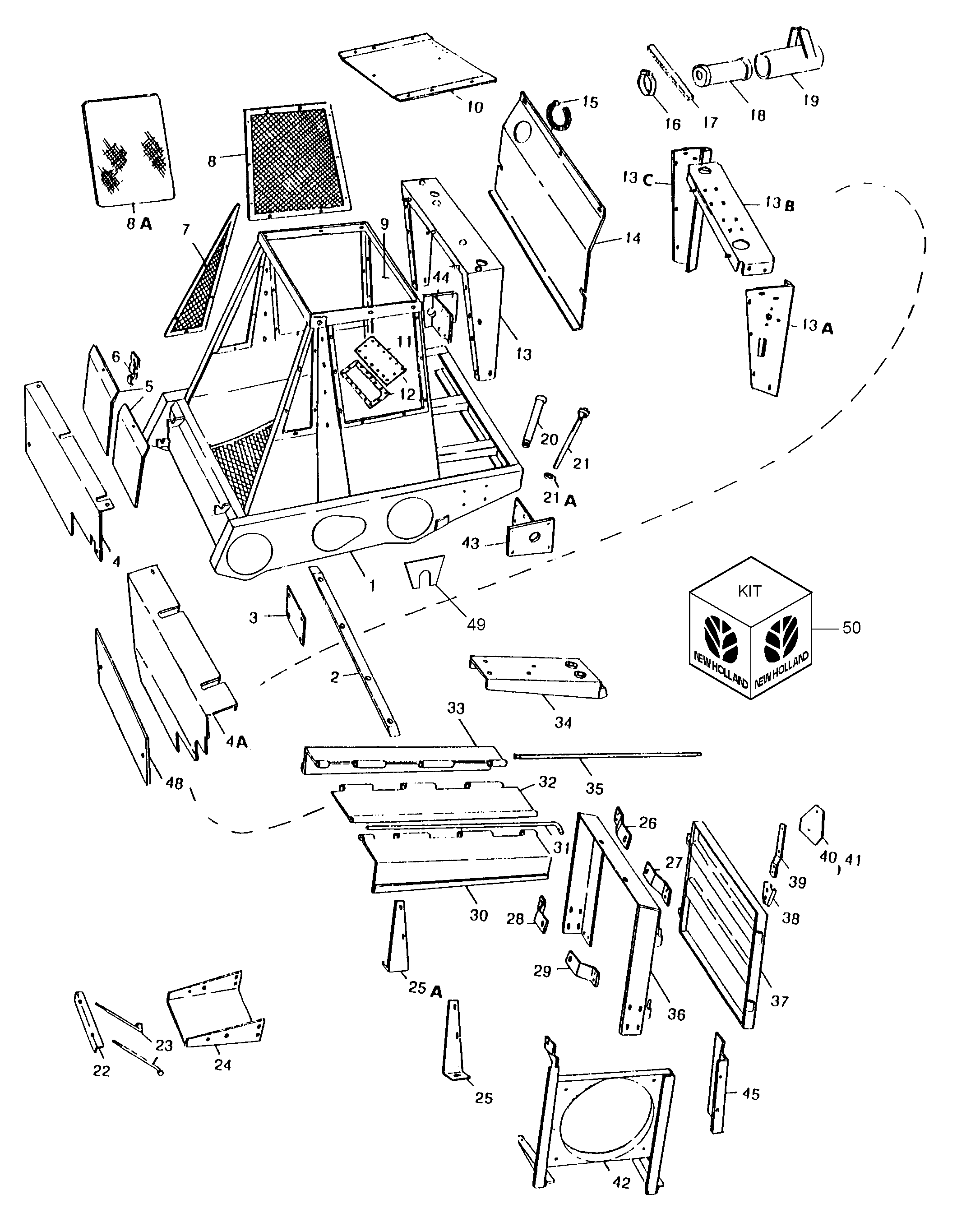 New Holland L775 - NH SKID STEER LOADER(07/73 - 07/84) Parts Diagrams