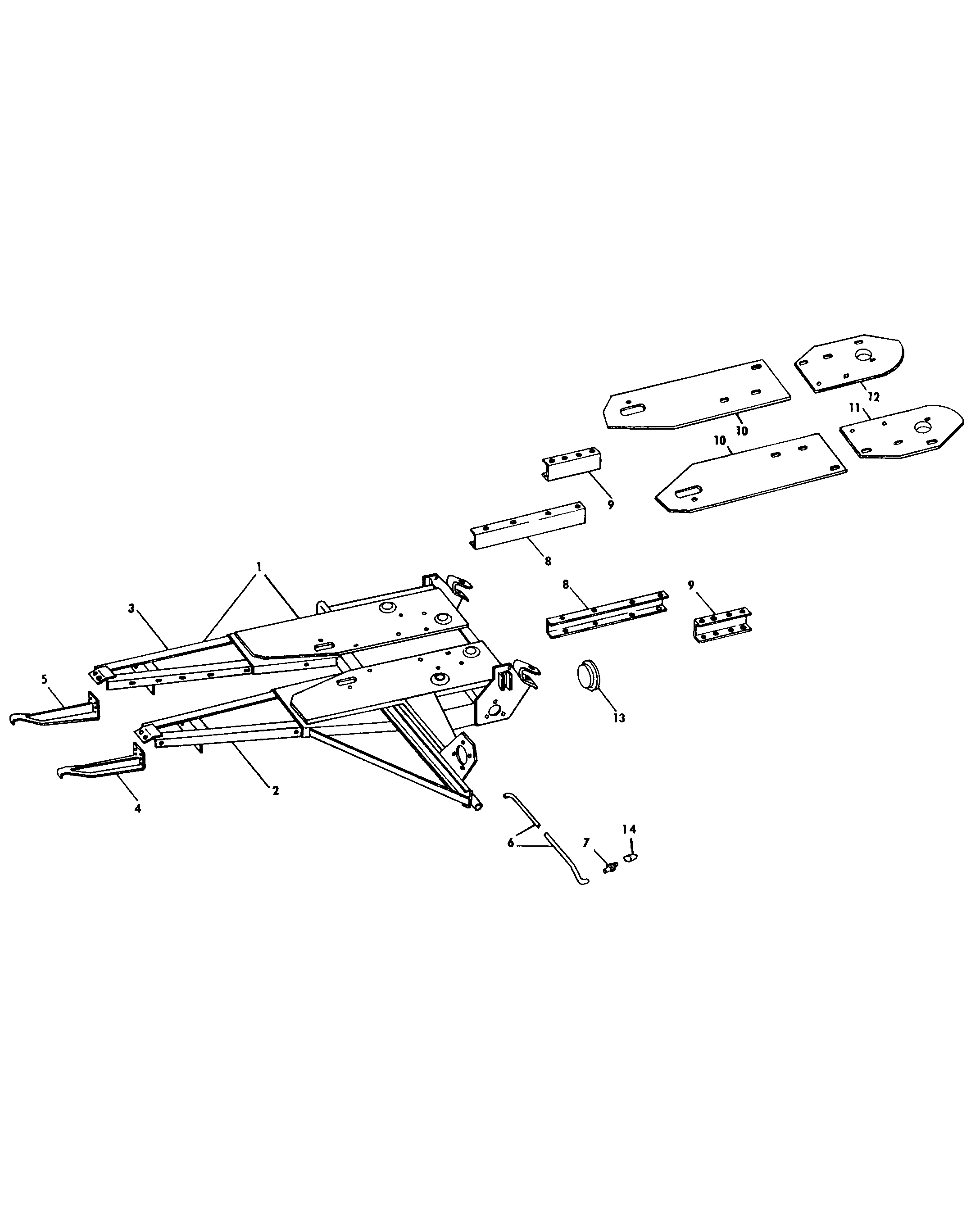 New Holland 741 - NH 1 ROW CROP UNIT(07/64 - 07/68) Parts Diagrams