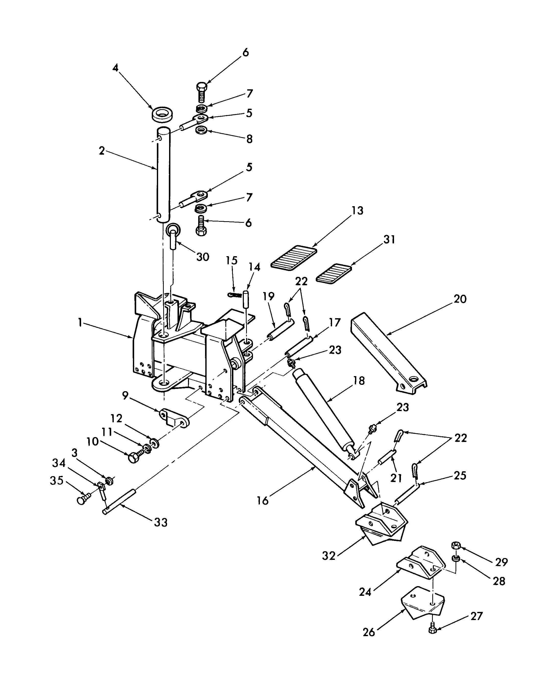 New Holland 757B-SERIES - FORD BACKHOE FOR 1000 SERIES(01/88 - 12/96 ...
