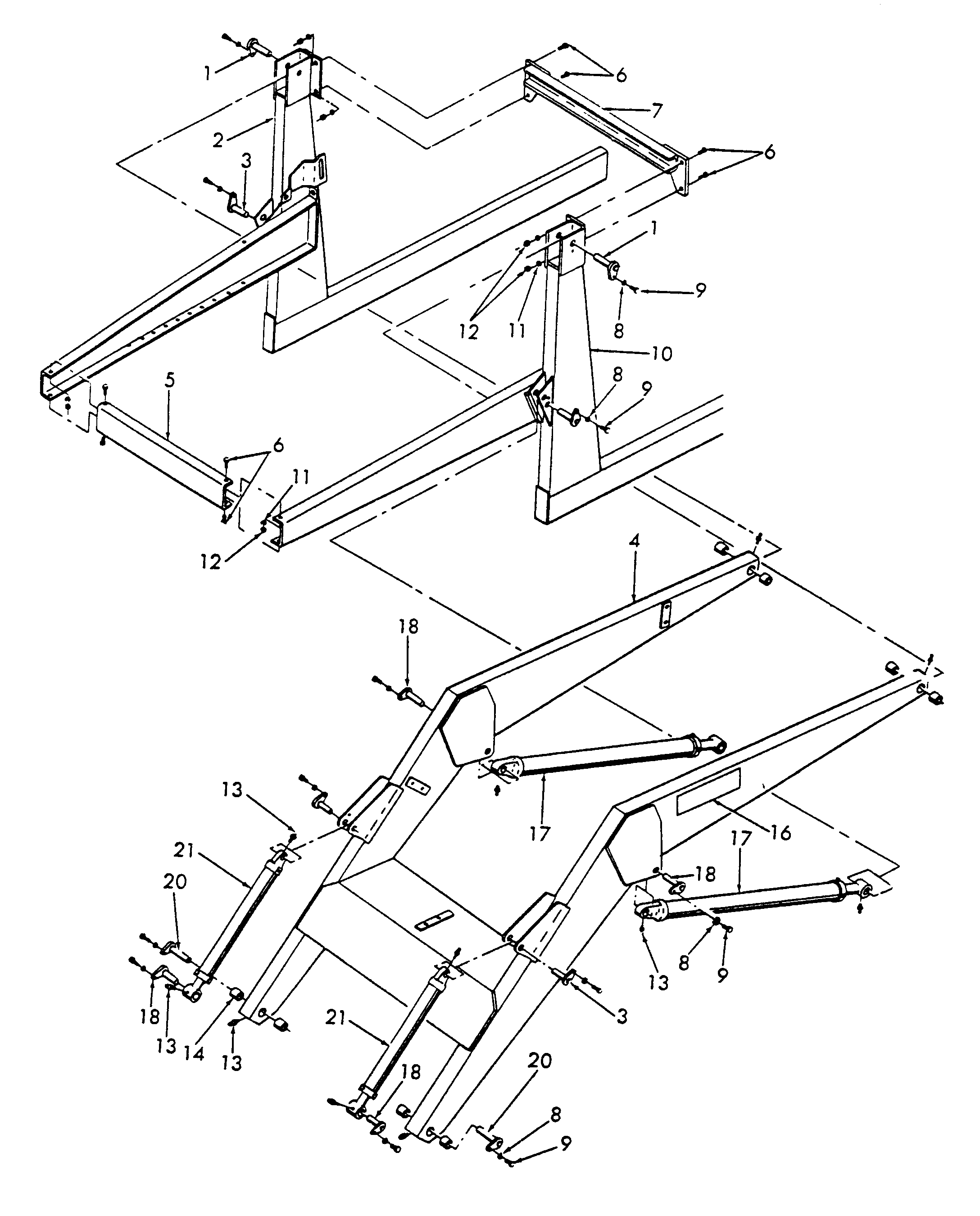 New Holland 774-SERIES - FORD FARM LOADERS(01/71 - 12/80) Parts Diagrams