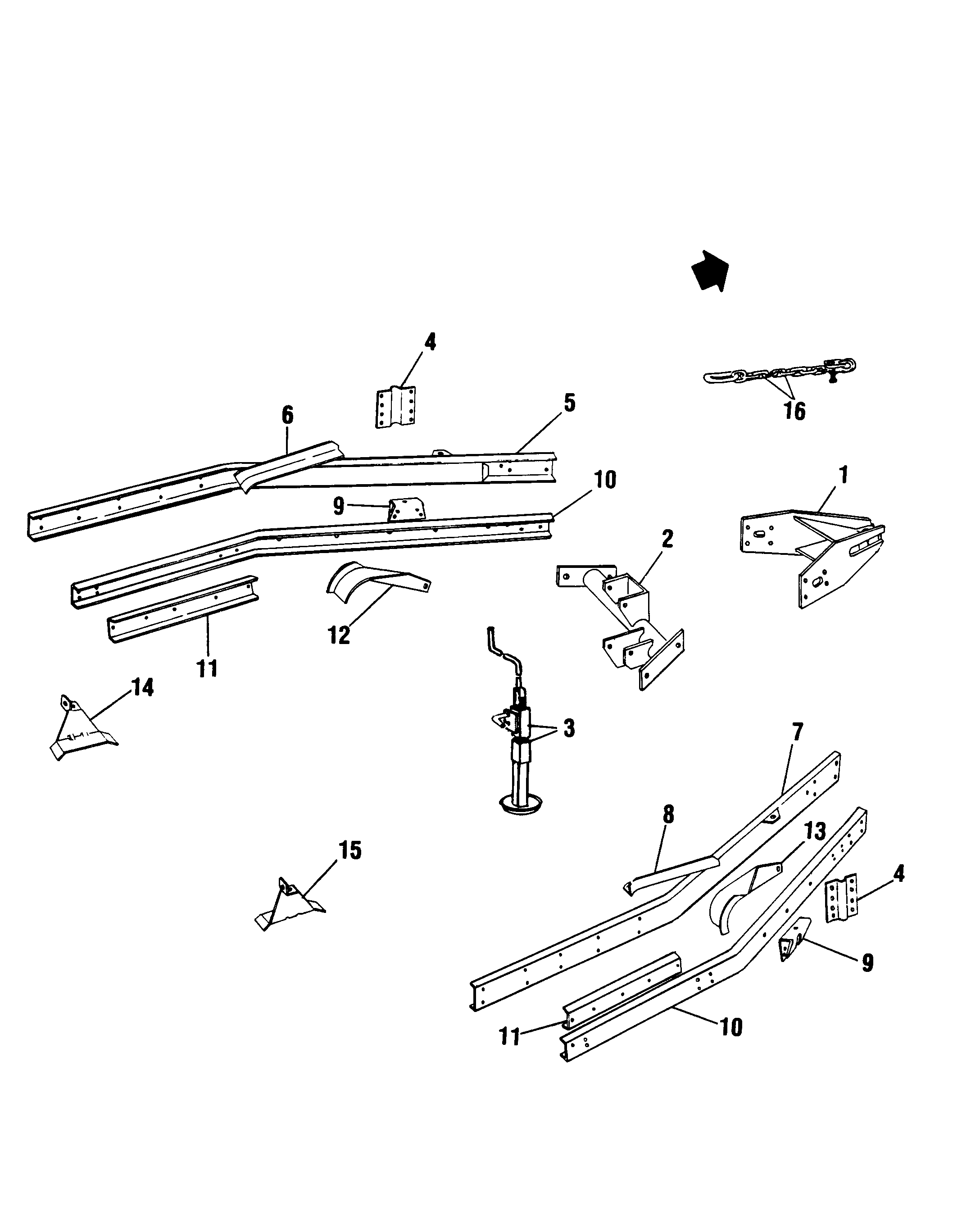 New Holland 791 - NH BOX MANURE SPREADER(07/77 - 11/90) Parts Diagrams