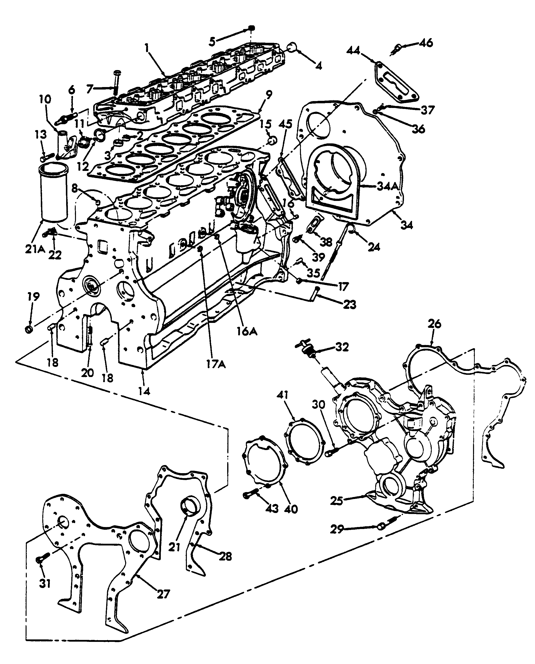 New Holland 8000 - SERIES - 6 CYL TRACTOR(01/68 - 12/78) Parts Diagrams