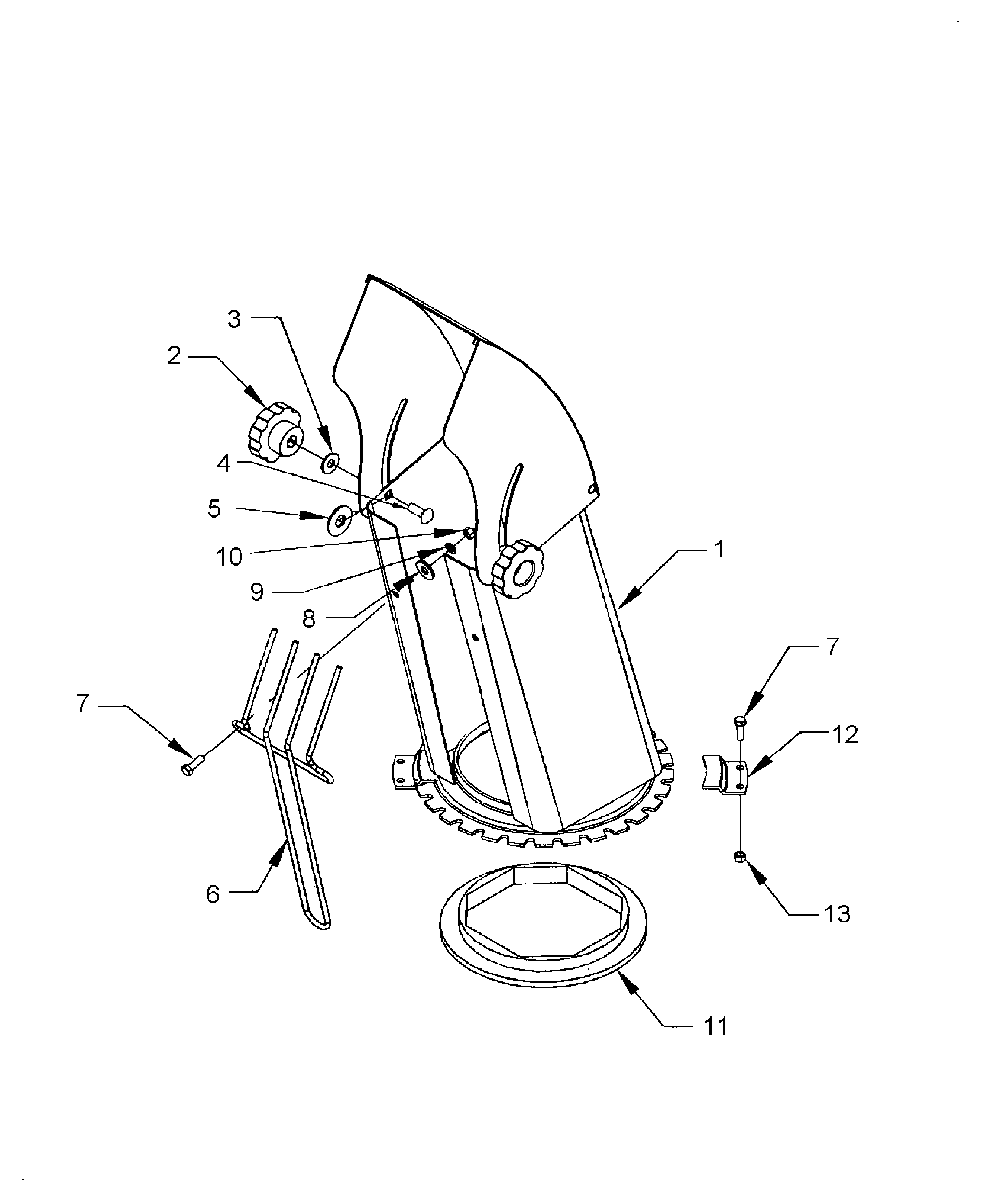 New Holland 836GS - 60'' SNOWBLOWER(10/08 - 10/09) Parts Diagrams