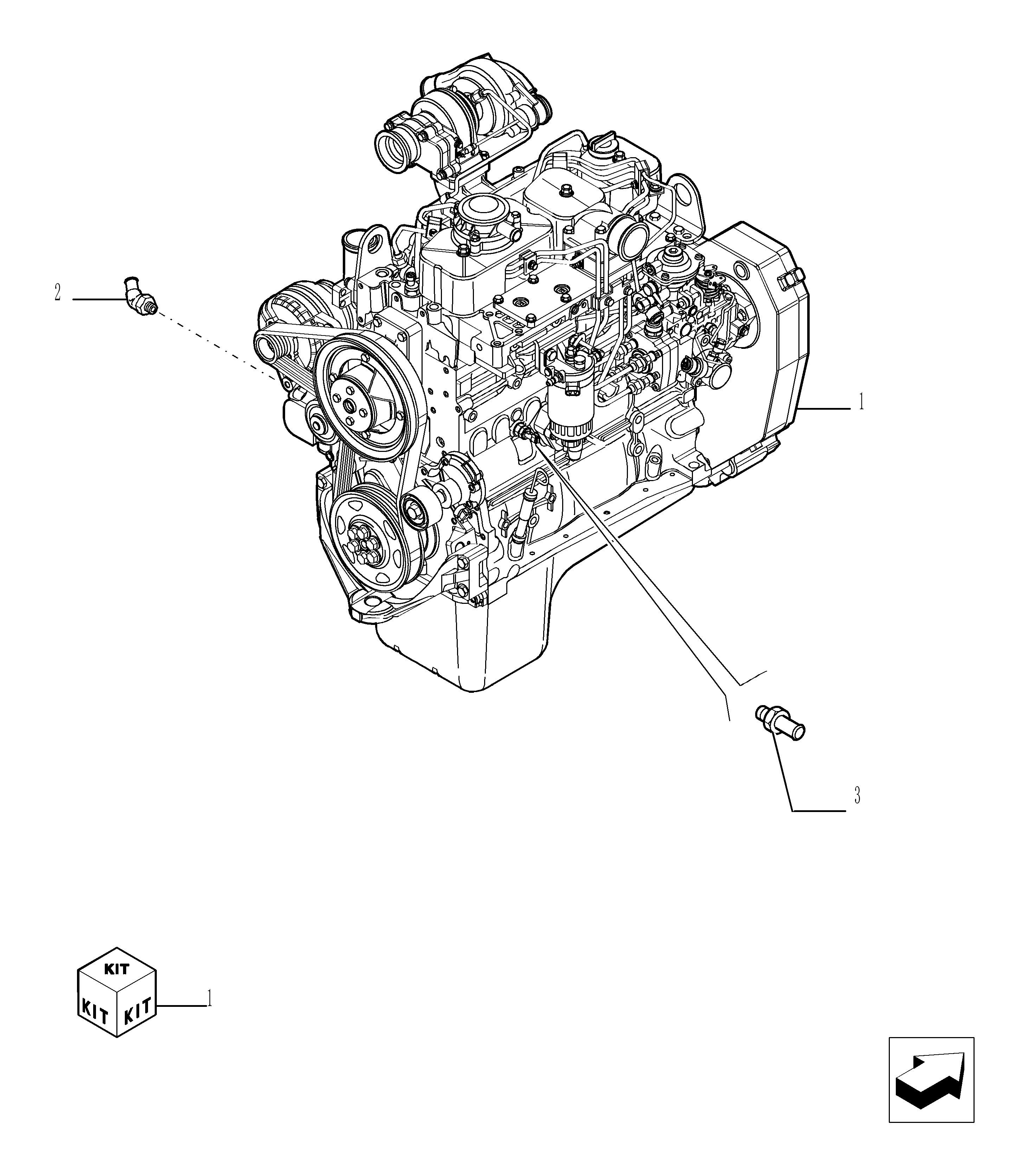 New Holland M551 - TELEHANDLER(09/07 - 12/14) Parts Diagrams