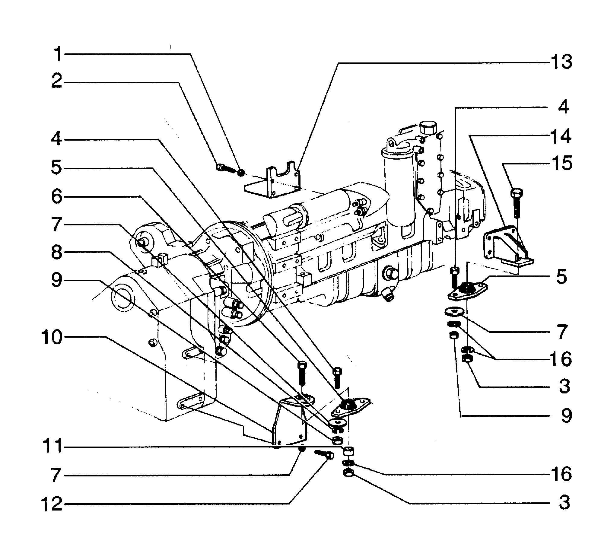 New Holland RG170 - MOTOR GRADER(04/99 - 12/04) Parts Diagrams