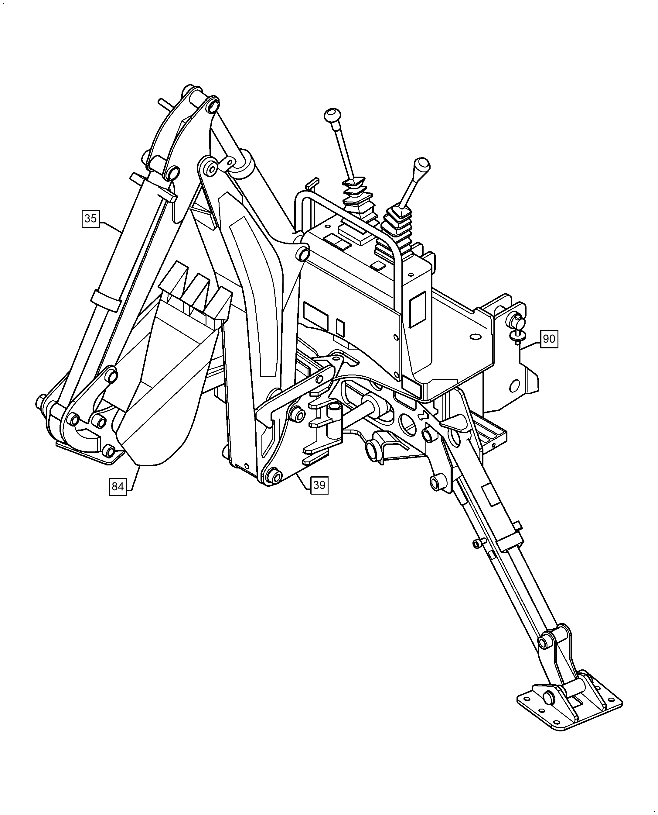 New Holland 905GBL - BACKHOE(12/17 - ) Parts Diagrams