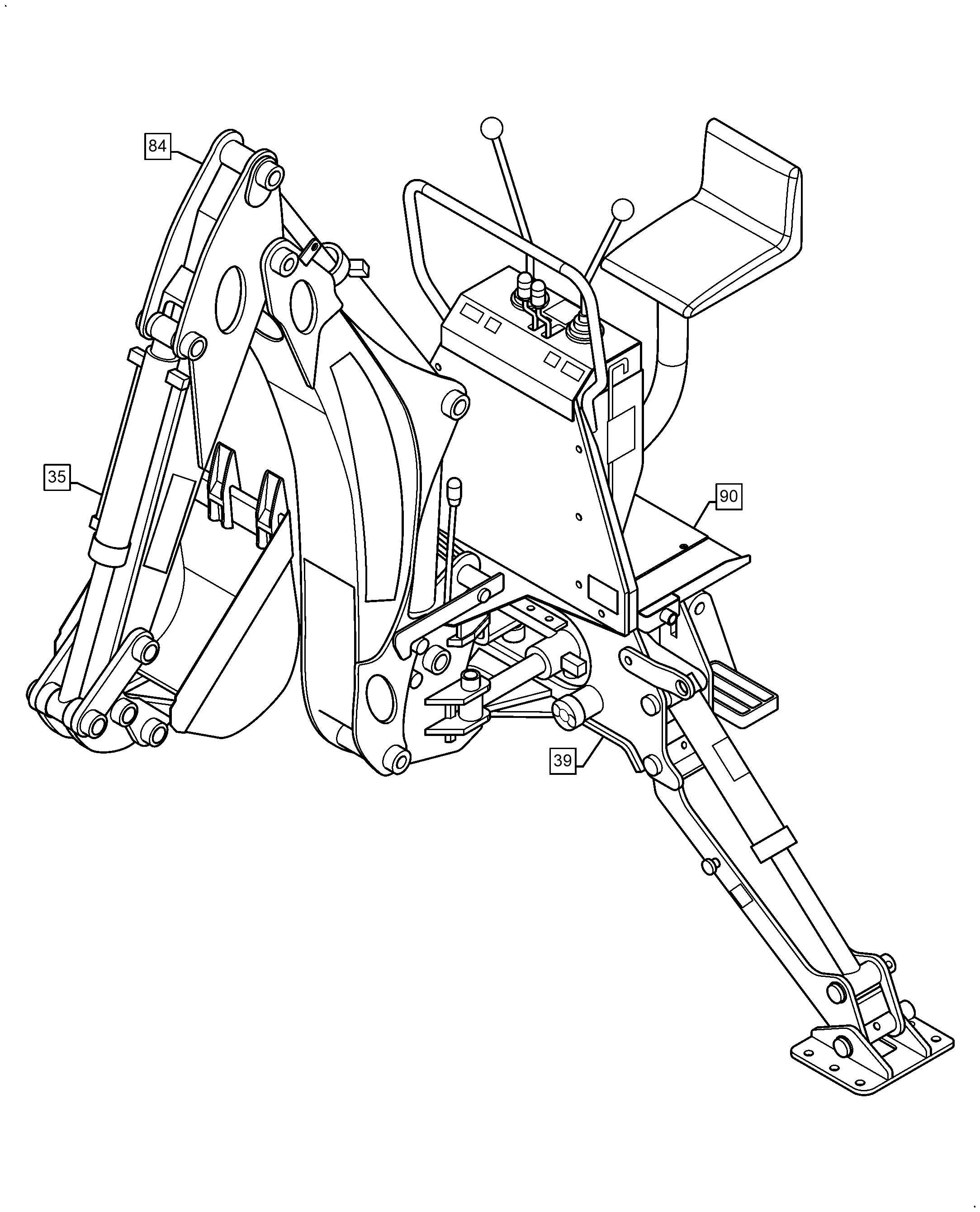 New Holland 910GBL - BACKHOE(12/17 - ) Parts Diagrams