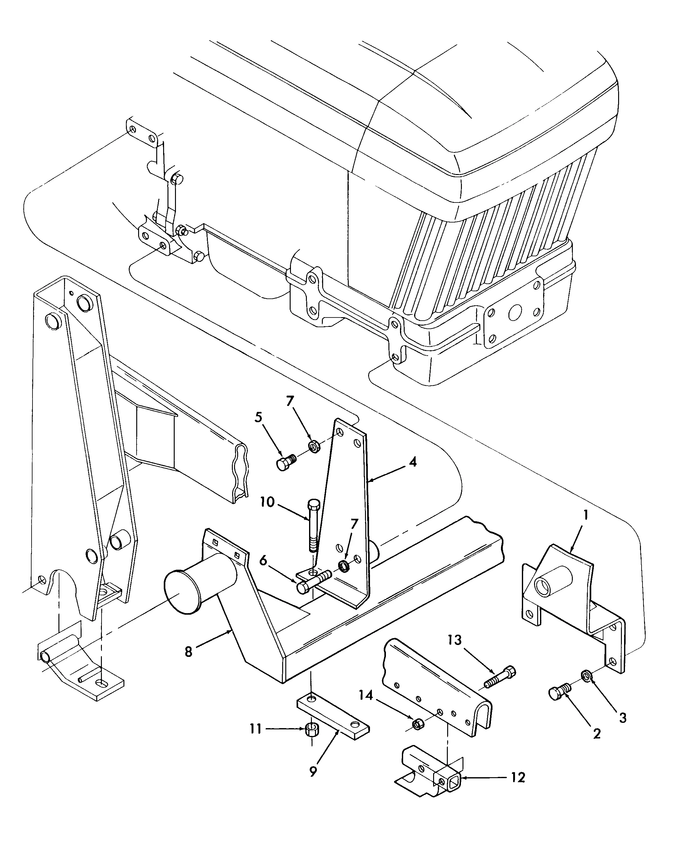 New Holland 9606984 - 7209 SERIES FORD MOUNTING KIT(01/86 - 12/02 ...