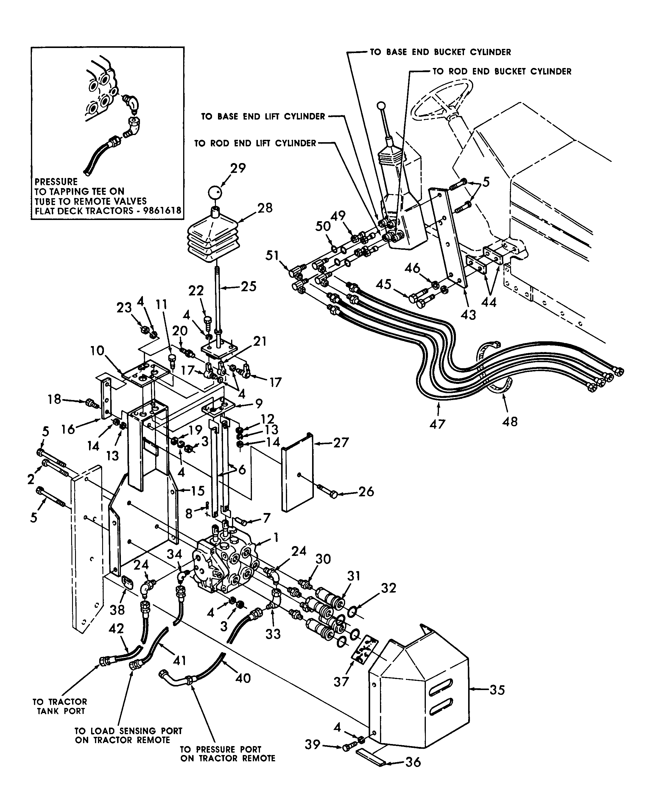 New Holland 9861618 - VALVE KIT FOR TANDEM GEAR HYD. SYS. L/CAB(03/93 ...