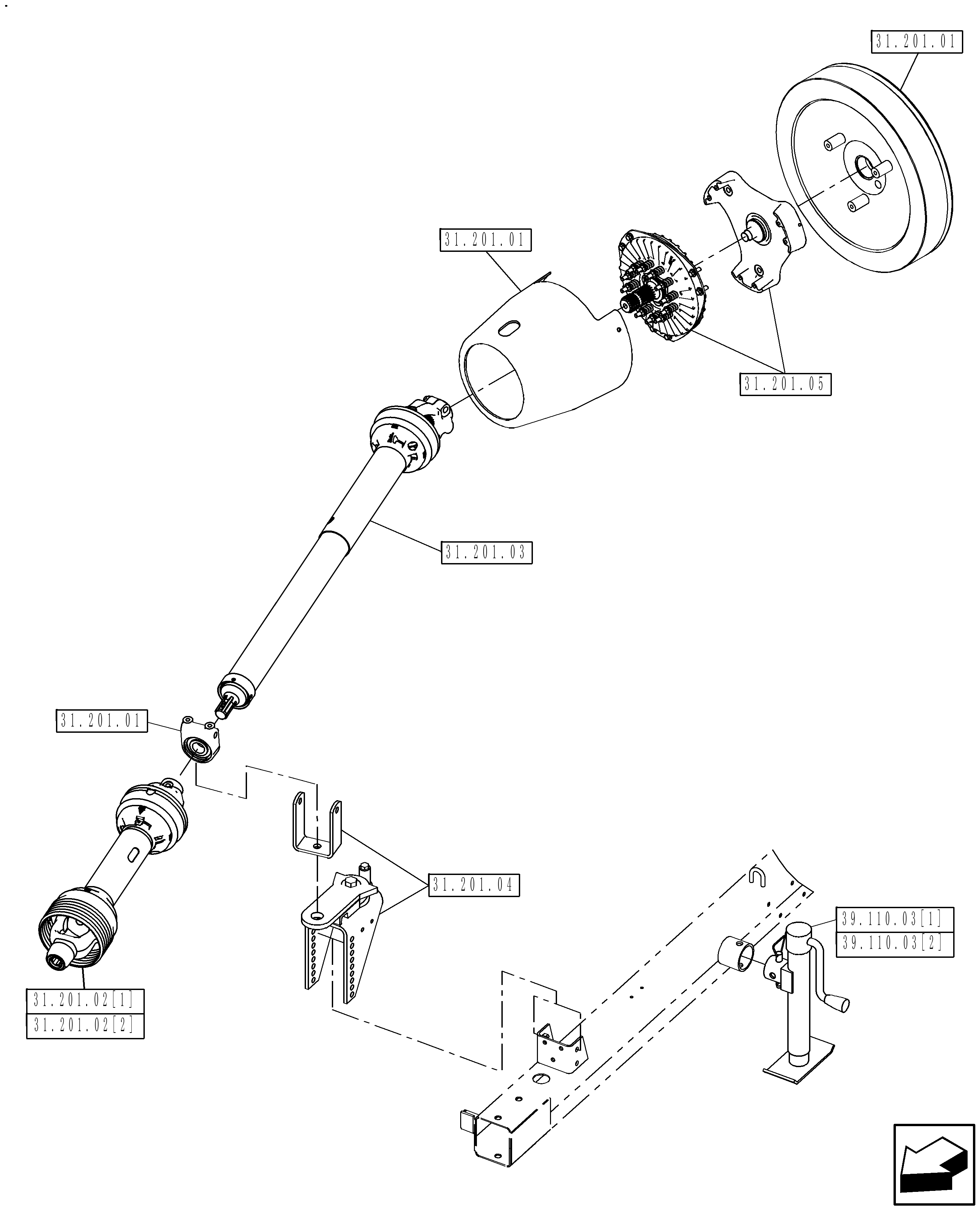 New Holland BC5070 - SMALL SQUARE BALER - 2008(09/08 - ) Parts Diagrams