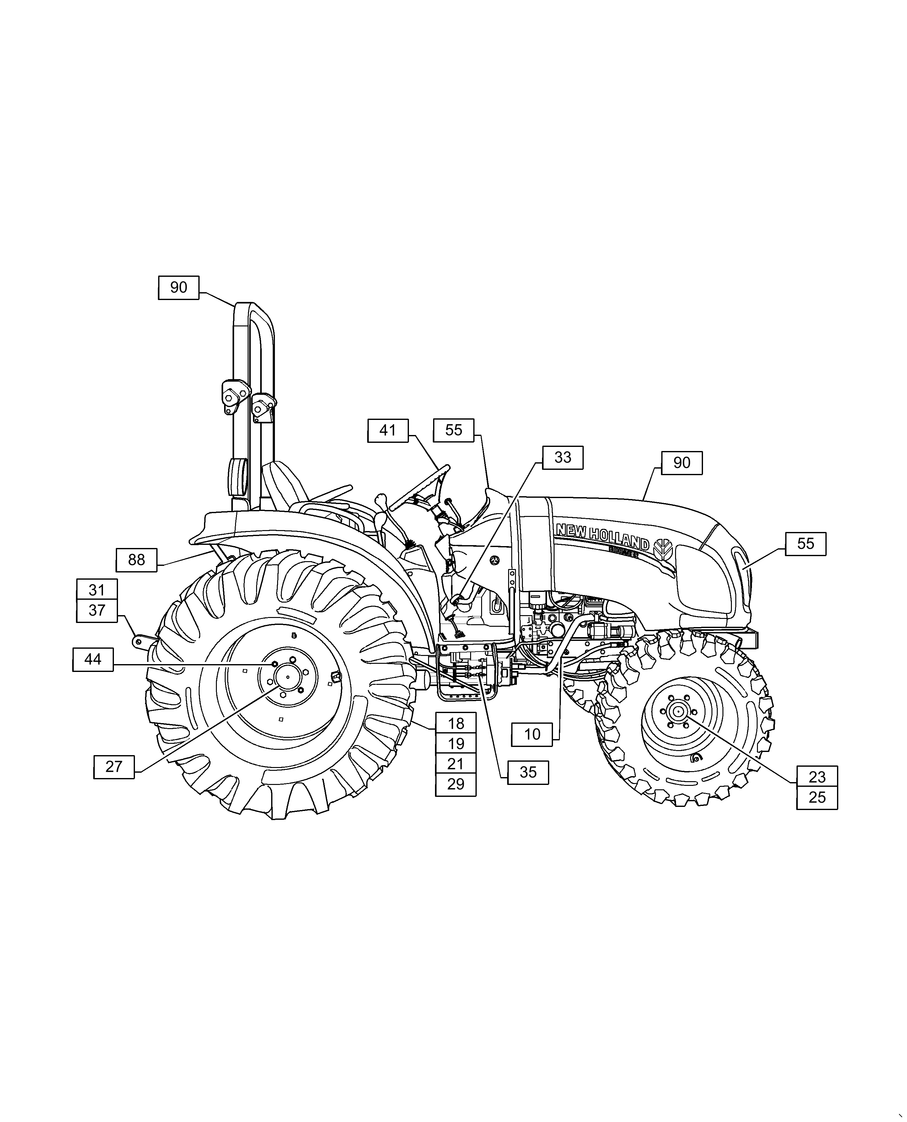New Holland BOOMER 47 - COMPACT TRACTOR W/ROPS - TIER 4B (NA)(02/14 ...
