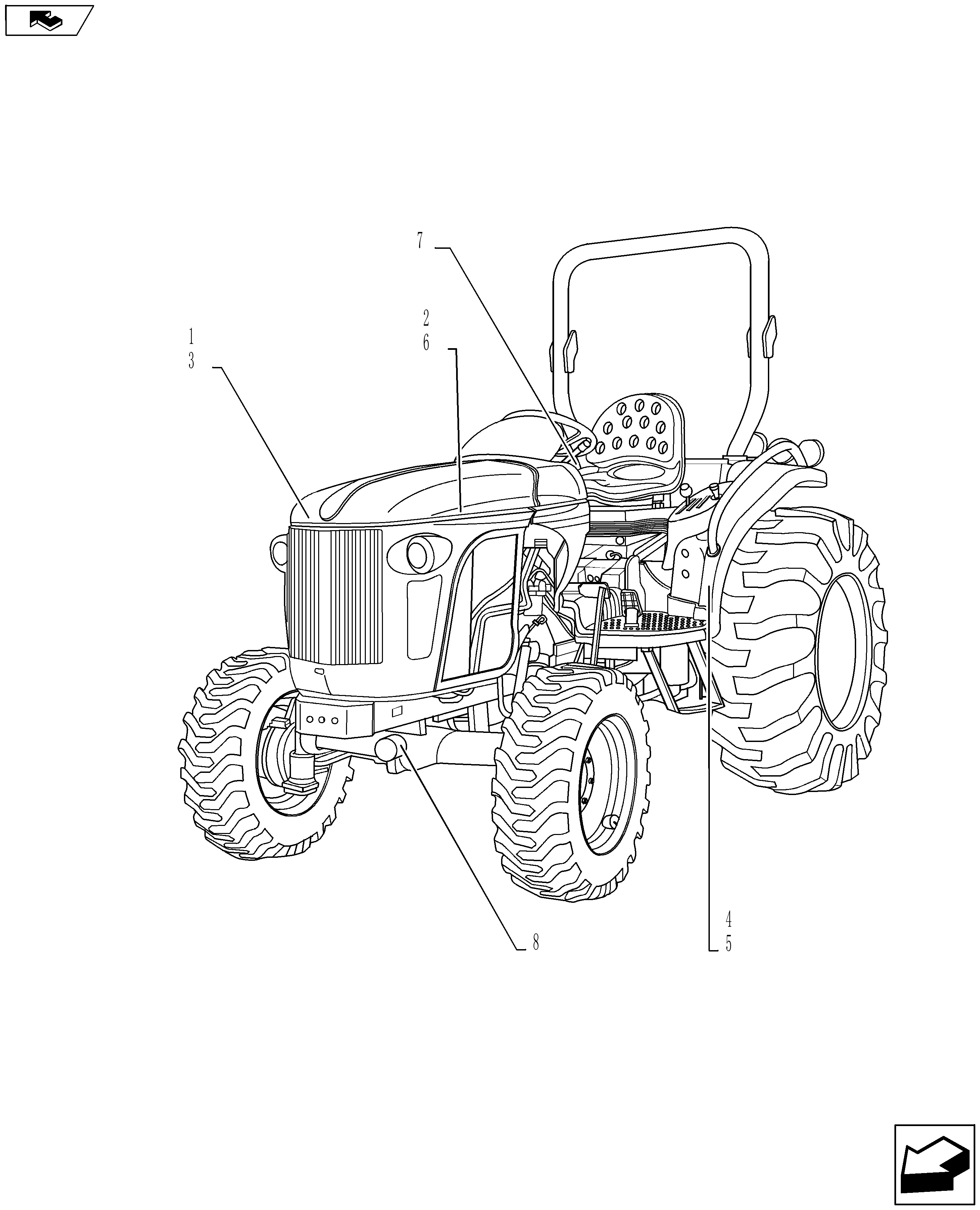 New Holland BOOMER 8N - COMPACT TRACTOR(06/09 - 12/10) Parts Diagrams