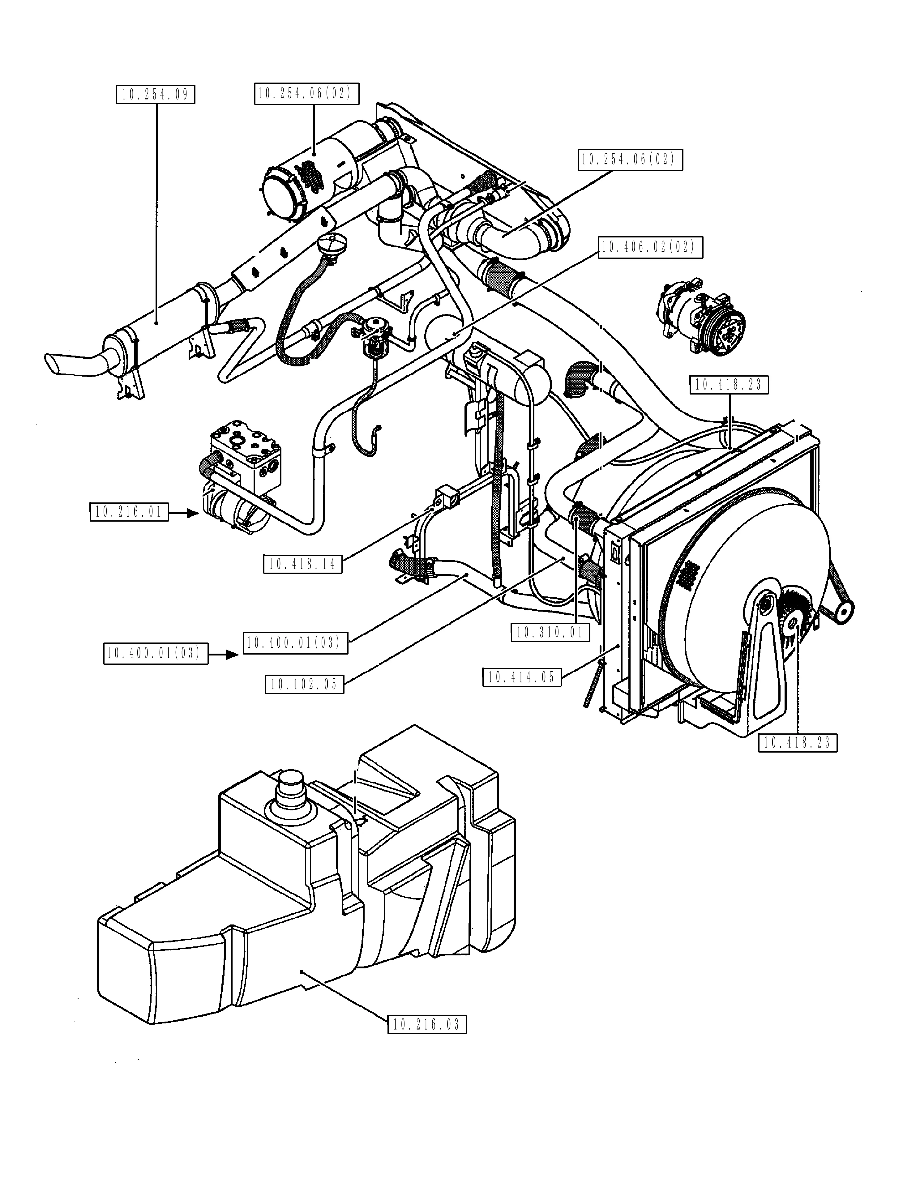 New Holland CR9065 - COMBINE(04/09 - 12/11) Parts Diagrams