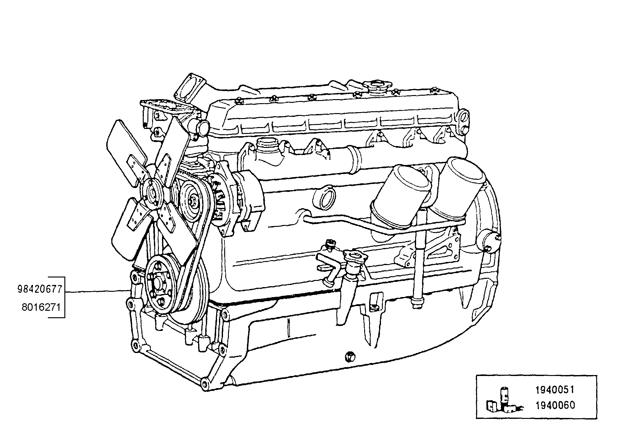 New Holland F110 - FIAT TRACTOR(04/90 - 12/93) Parts Diagrams