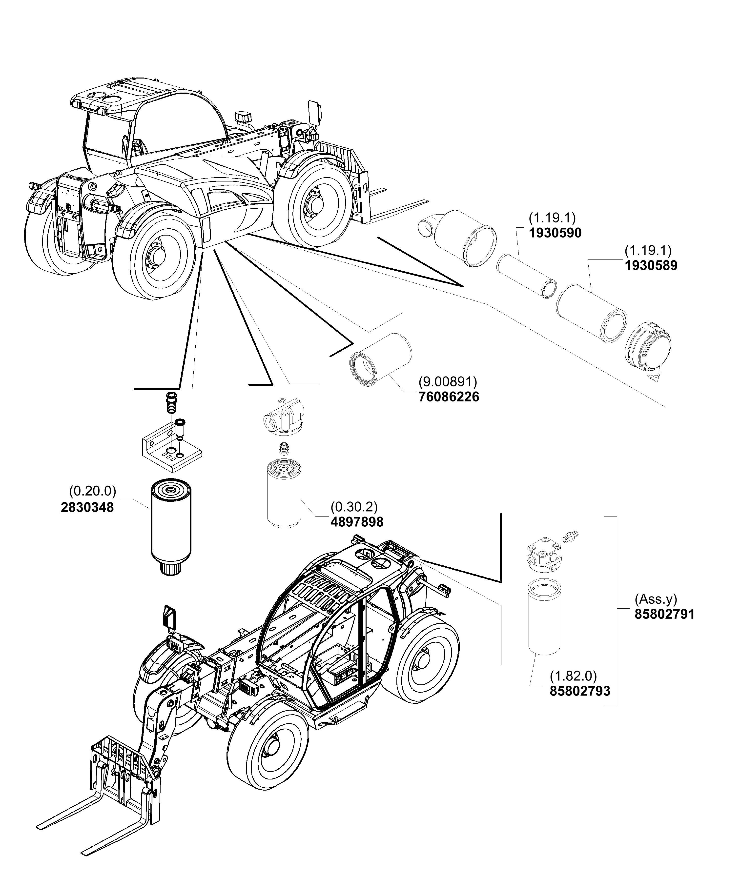 New Holland LM5080 - TELEHANDLER - TIER 3 (NA) - >> 08/2009(06/07 - 12/ ...