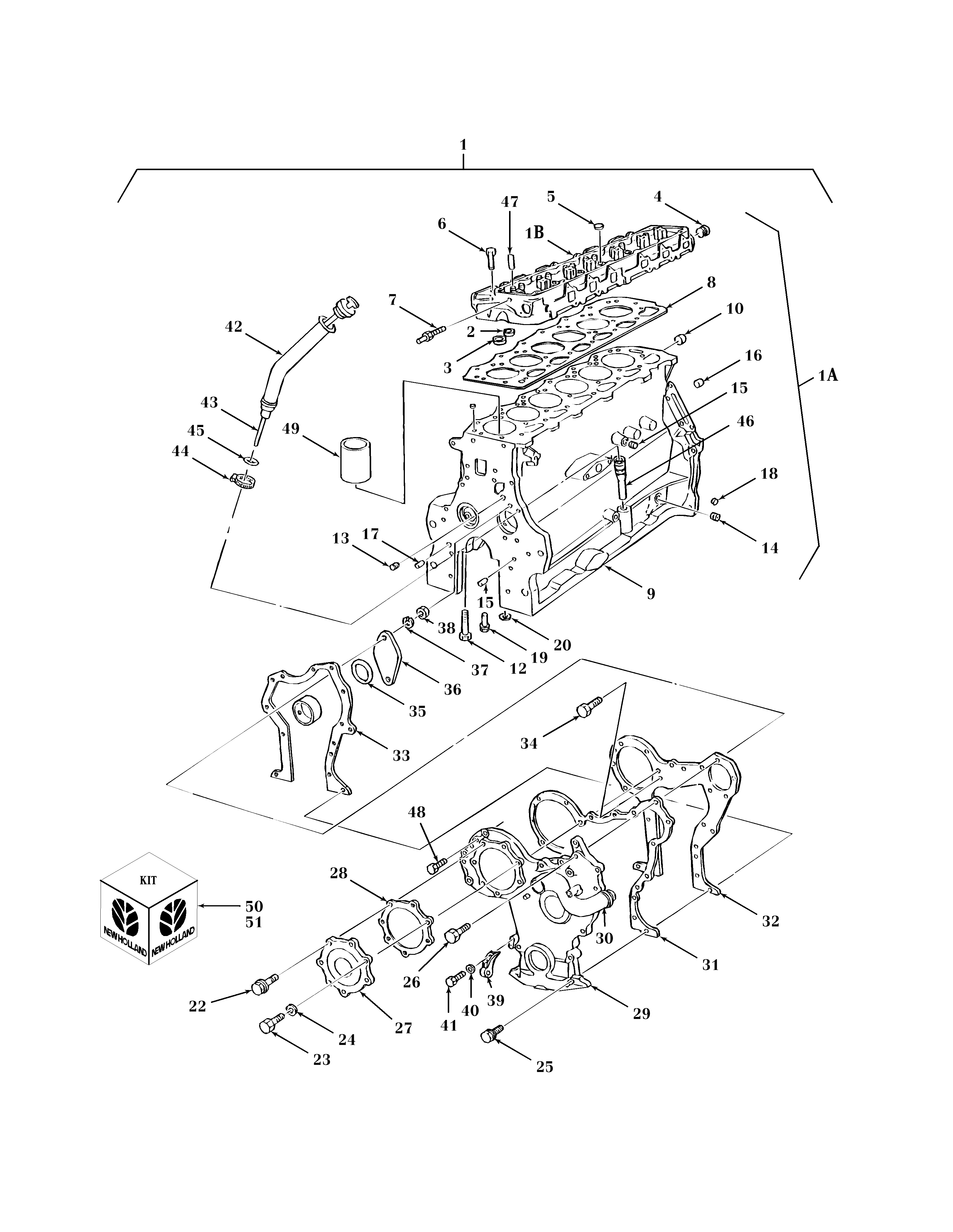 New Holland M421 - 7.8L 240HP (ATW) TURBO DIESEL ENGINE WITH ''P'' PUMP ...