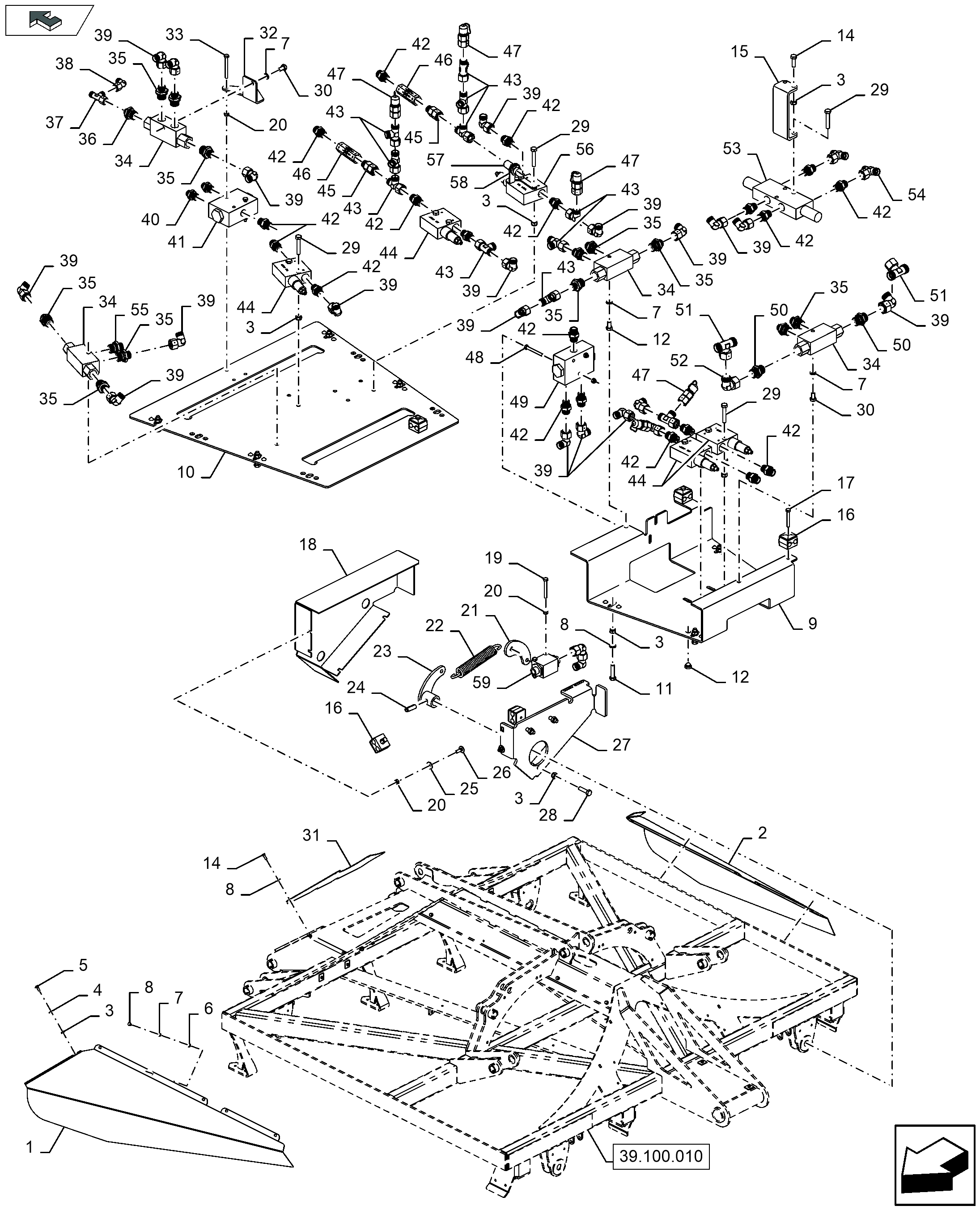 New Holland SGX790 - SEEDBED CONDITIONER(03/18 - ) Parts Diagrams