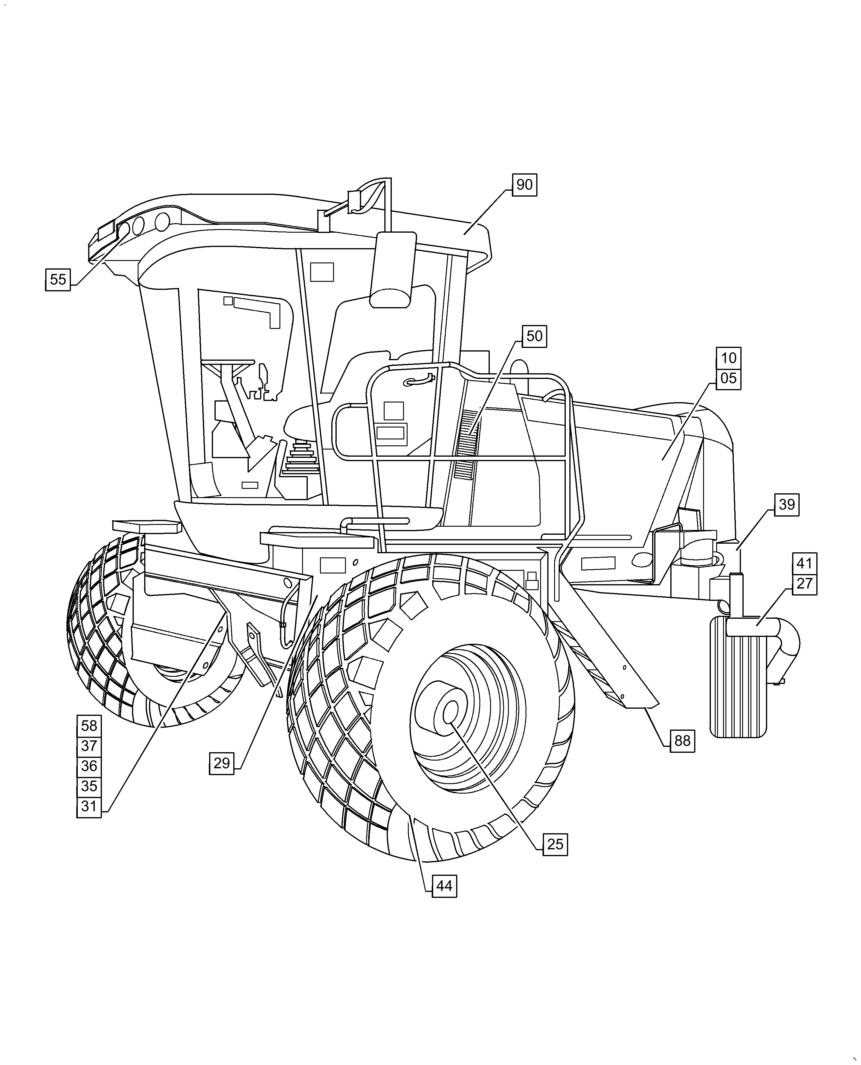 New Holland SPEEDROWER 160 - WINDROWER - TIER 4B(09/14 - ) Parts Diagrams