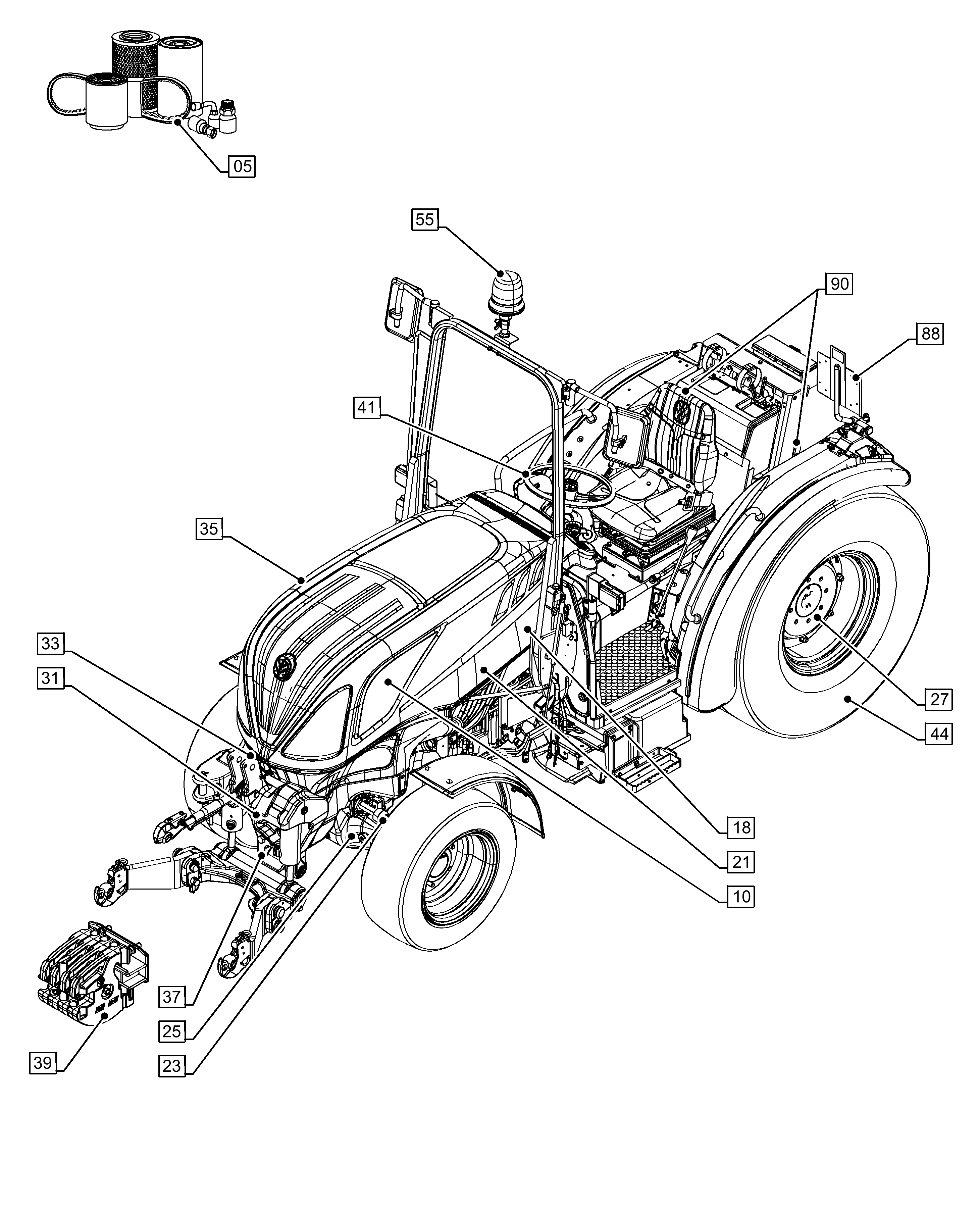 New Holland T4.110V - SPECIAL TRACTOR - L/CAB - TIER 4A - MY18(09/17 ...
