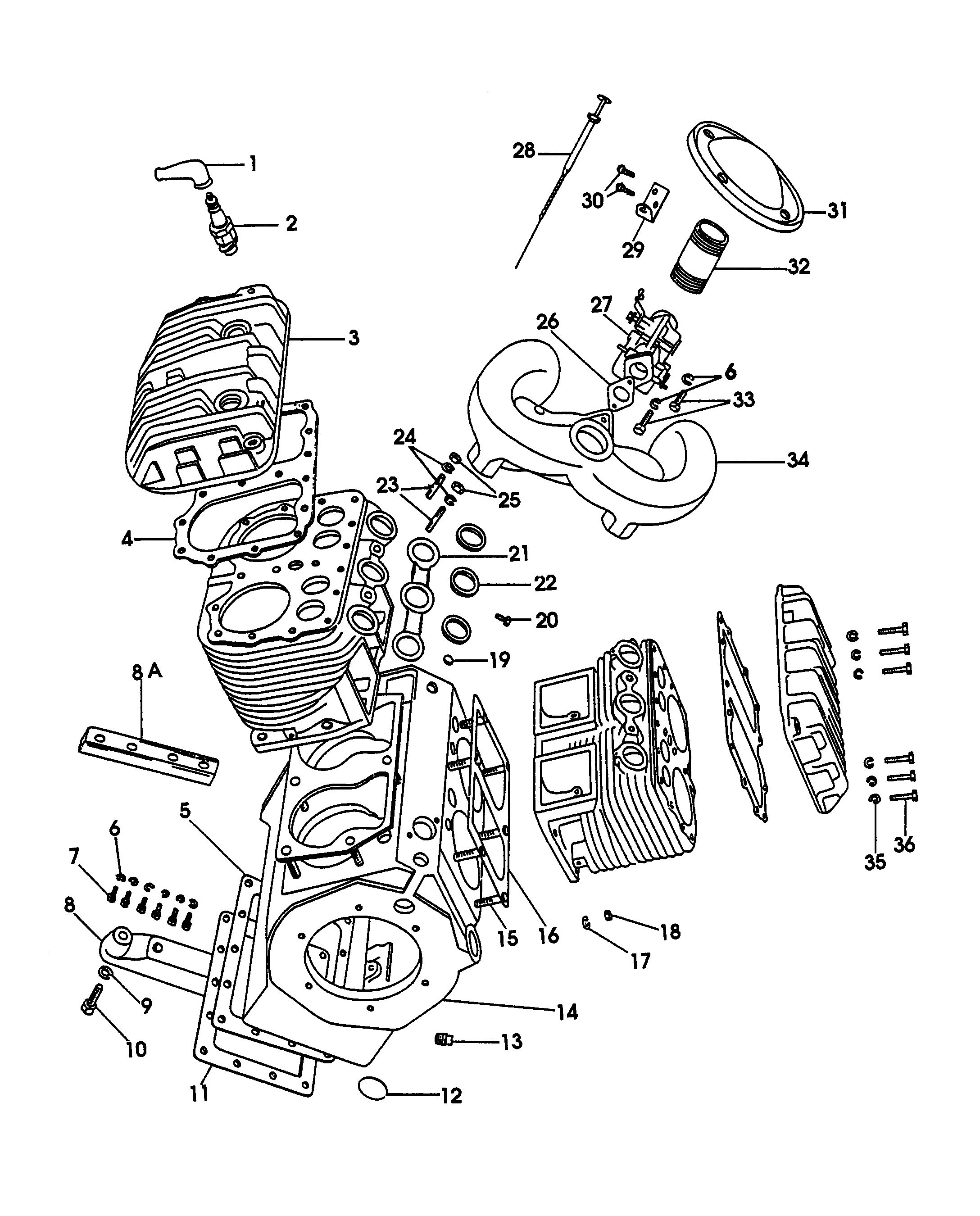 New Holland VP4D - WISCONSIN 4 CYL ENGINE(07/68 - 07/75) Parts Diagrams