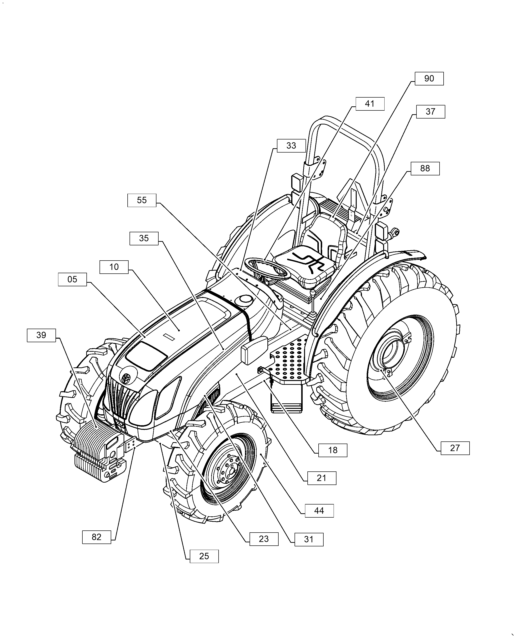 New Holland WORKMASTER 60 - COMPACT TRACTOR - TIER 4(06/15 - ) Parts ...