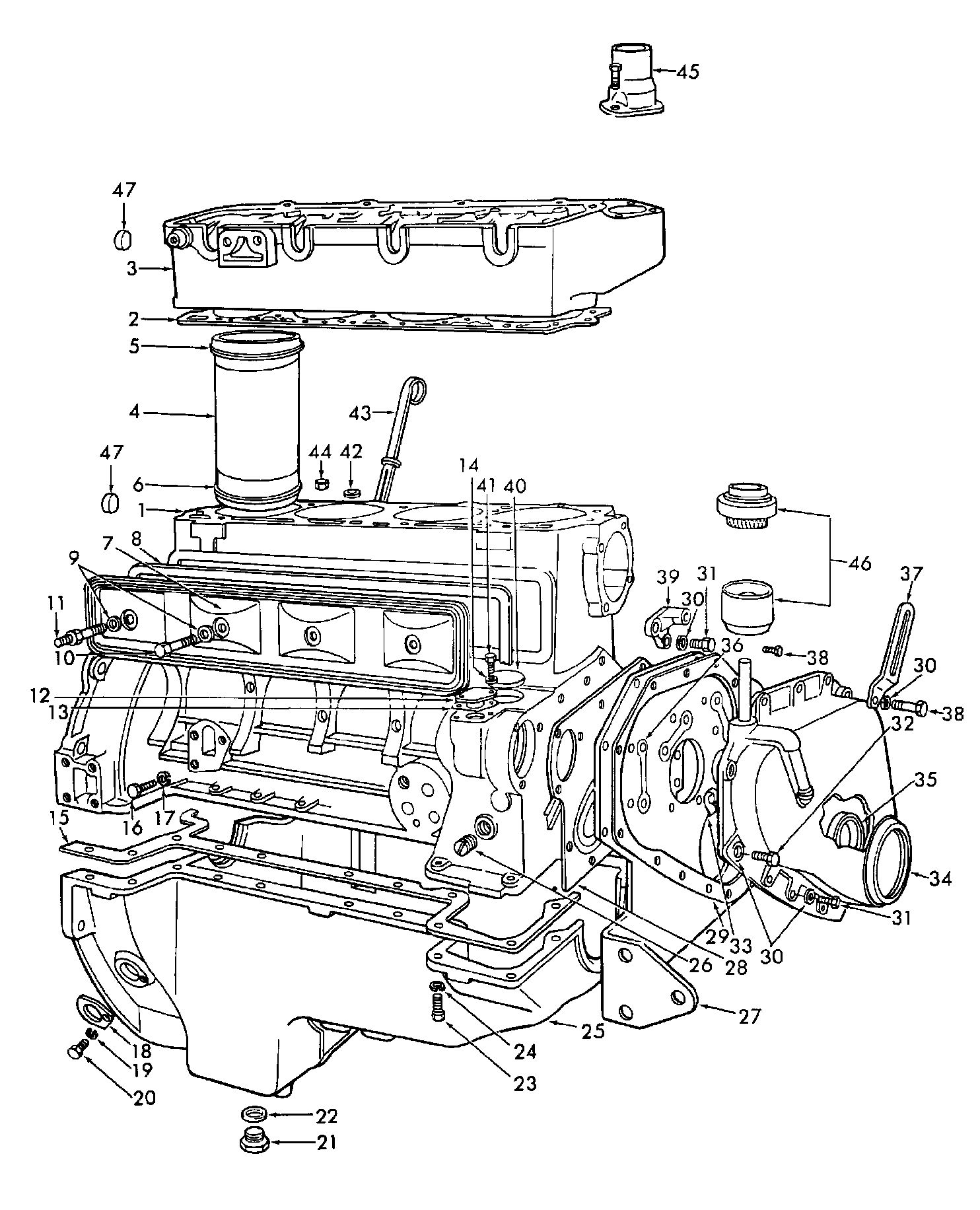New Holland FSM - FORDSON SUPER MAJOR TRACTOR(01/61 - 12/64) Parts Diagrams