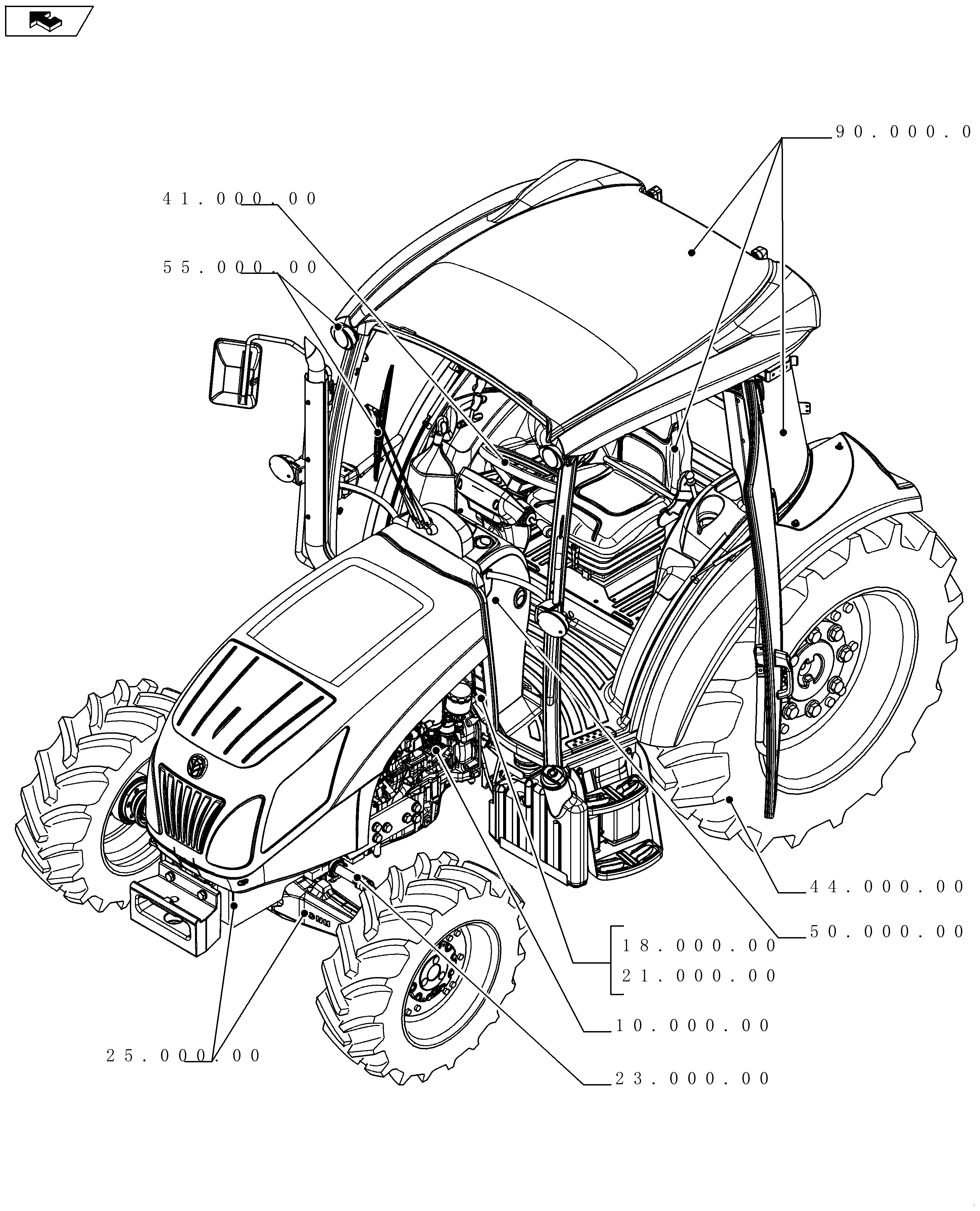 New Holland T4.75 - POWERSTAR TRACTOR(09/11 - ) Parts Diagrams