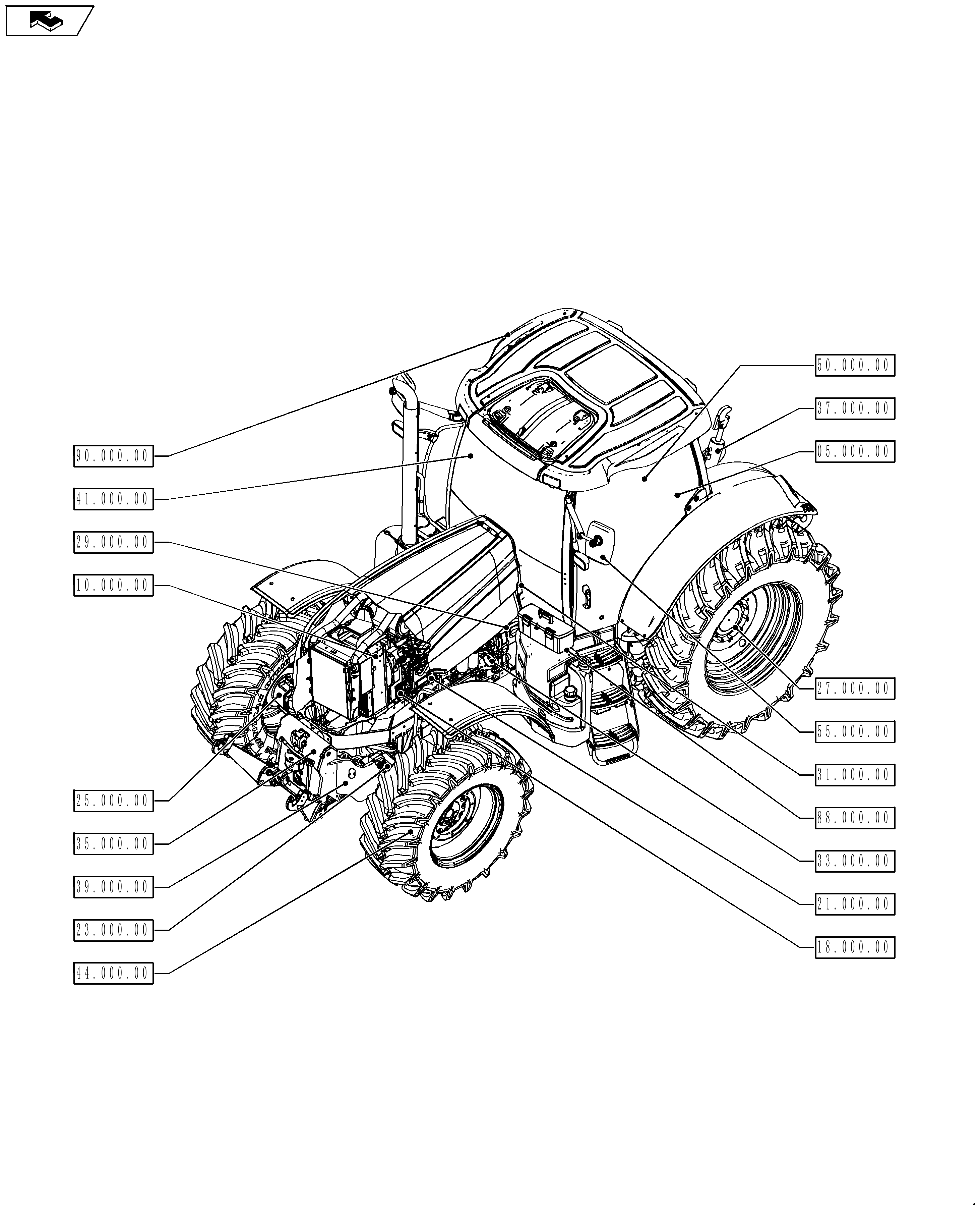New Holland T7.220 - AUTOCOMMAND TRACTOR(12/10 - 04/16) Parts Diagrams