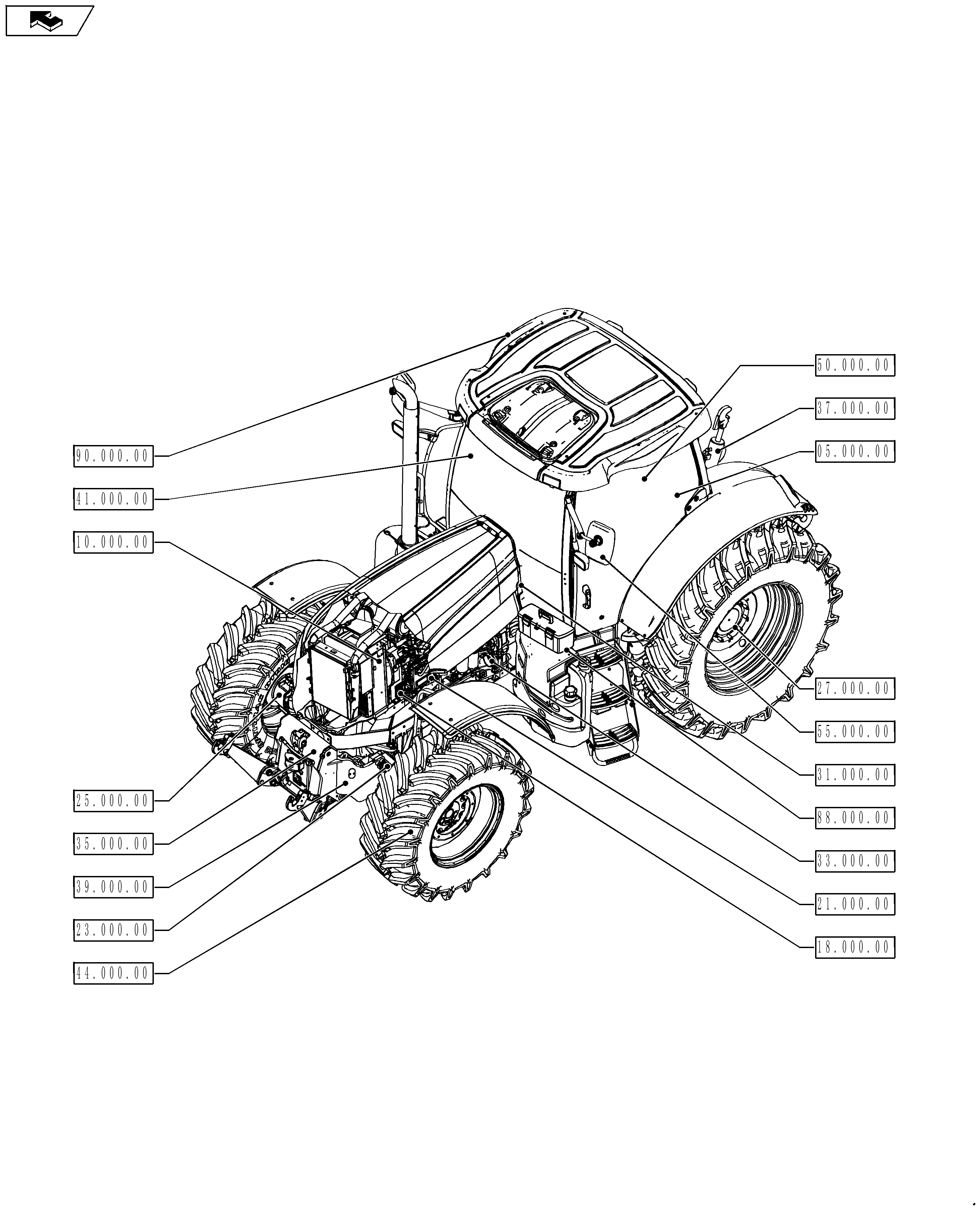 New Holland T7.250 - TRACTOR(12/10 - 03/16) Parts Diagrams