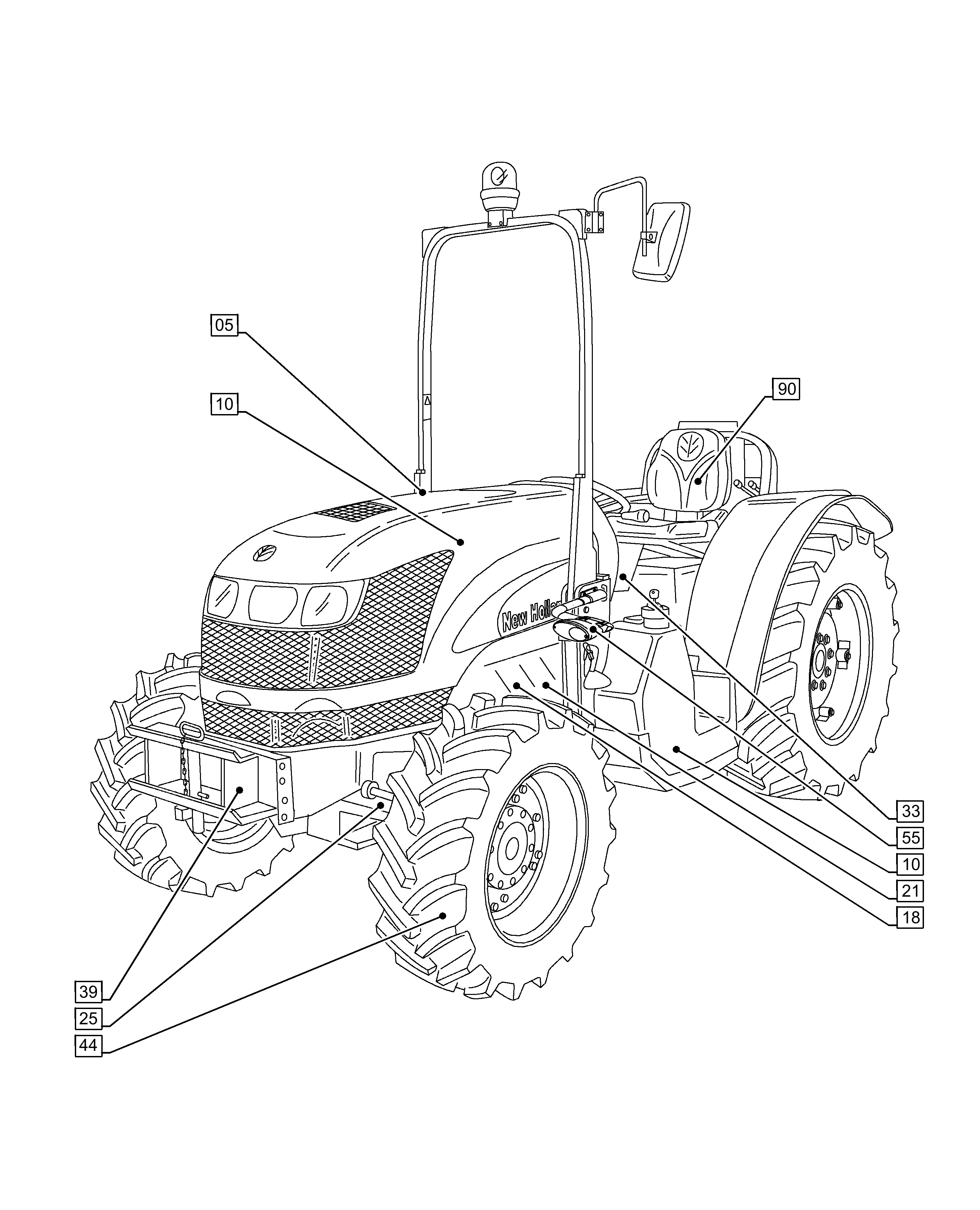 New Holland TD4040F - UPGRADE TRACTOR - TIER 3(09/13 - 12/18) Parts ...