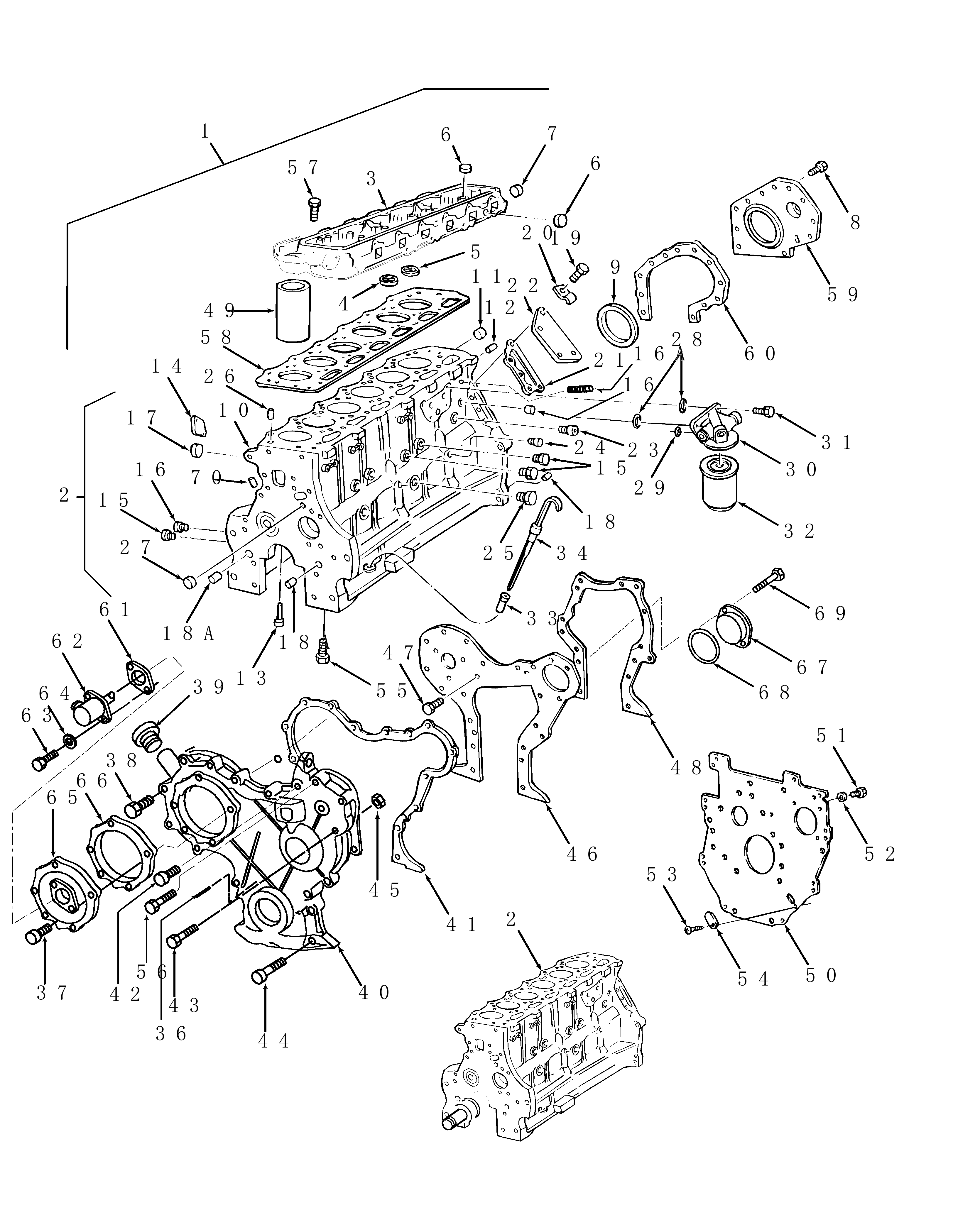 New Holland 8010 - 6 CYL AG TRACTOR(04/96 - 12/03) Parts Diagrams