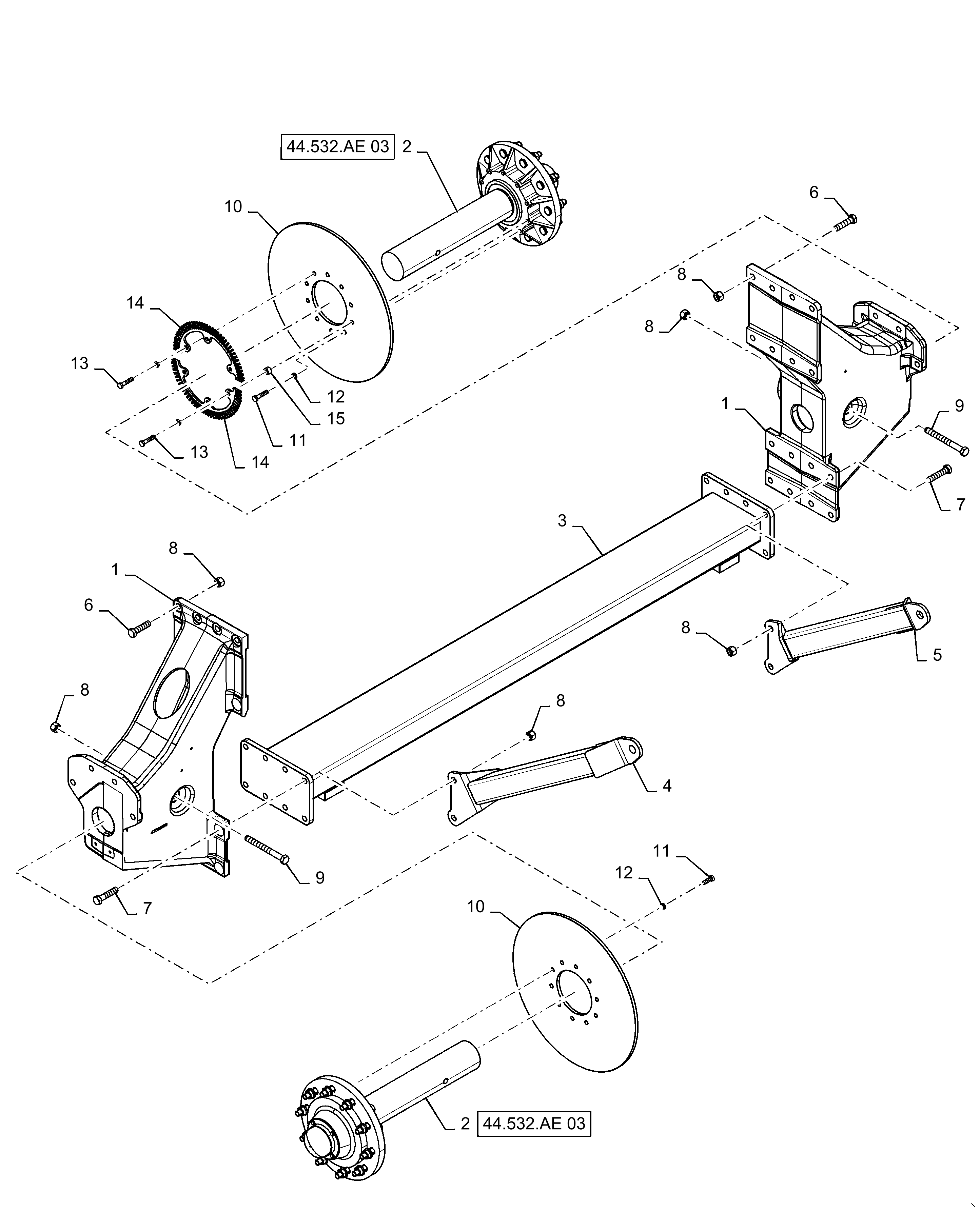 New Holland P3720 PRECISION AIR CART 12/20 Parts Diagrams