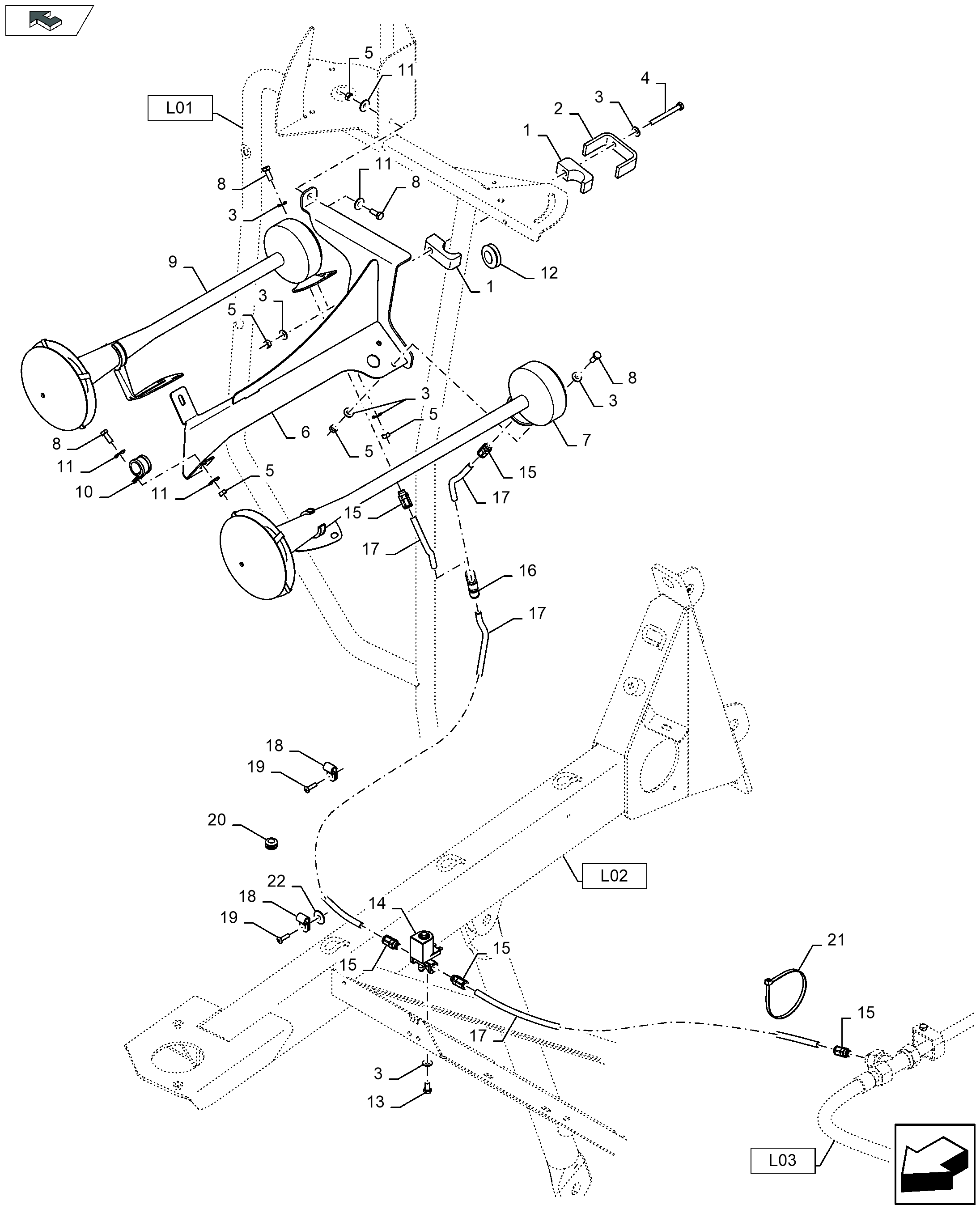 New Holland FR920 A5 FORAGE HARVESTER 09/24 Parts Diagrams