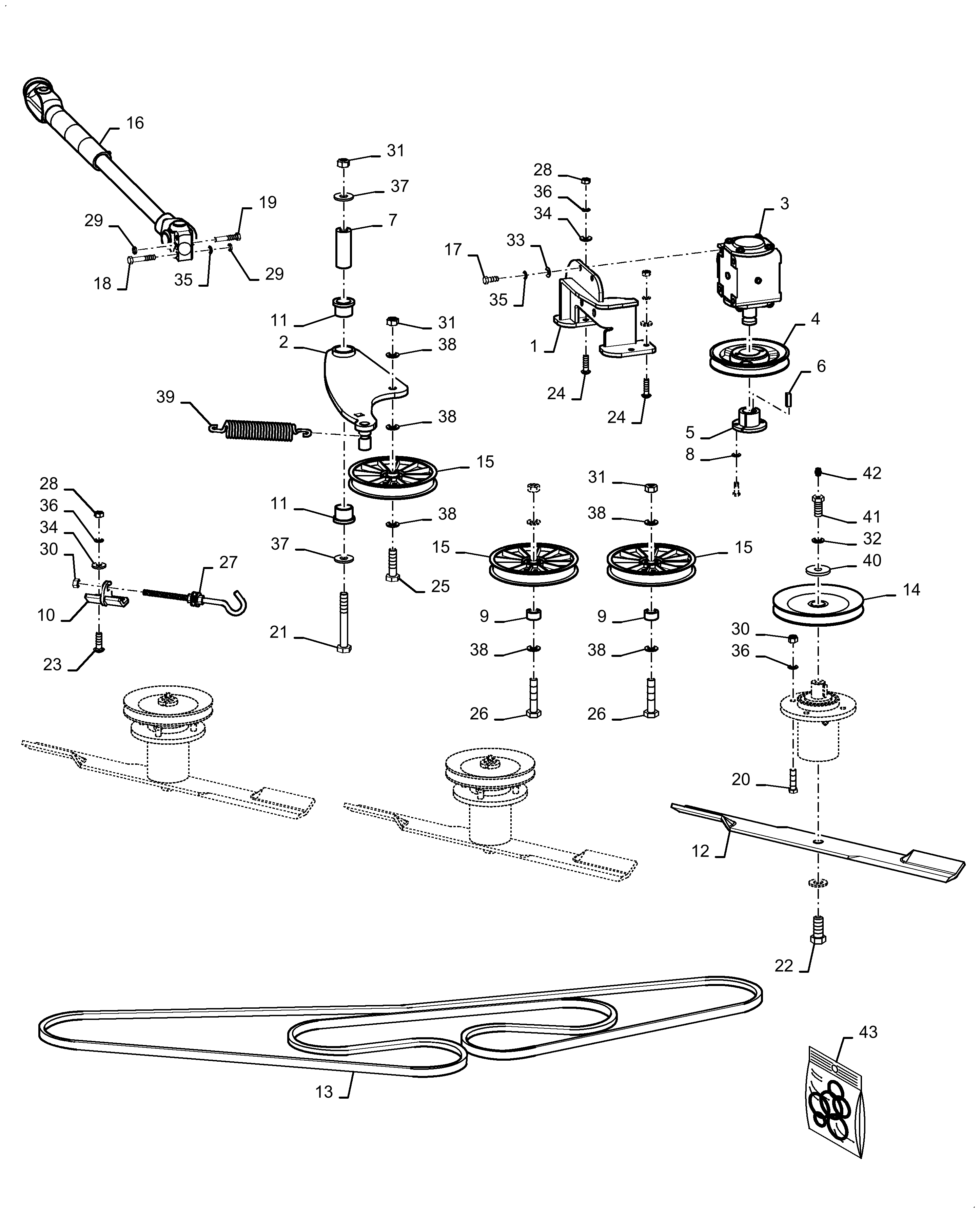 New Holland 372BMM SIDE DISCHARGE MOWER CLASS 3 03/21 Parts Diagrams