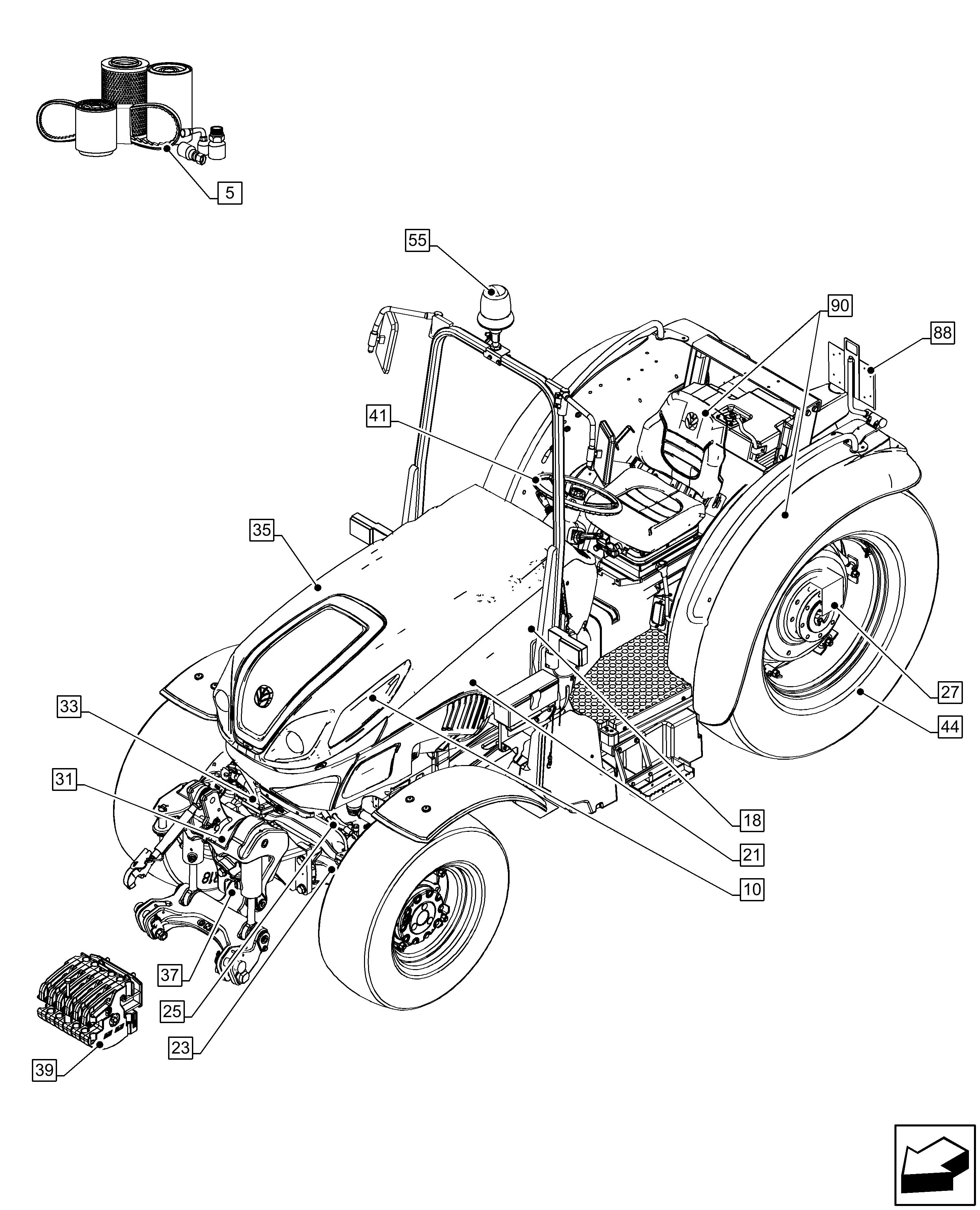 New Holland T4.90F SPECIAL TRACTOR - L/CAB - NEXT GENERATION 11/21 ...