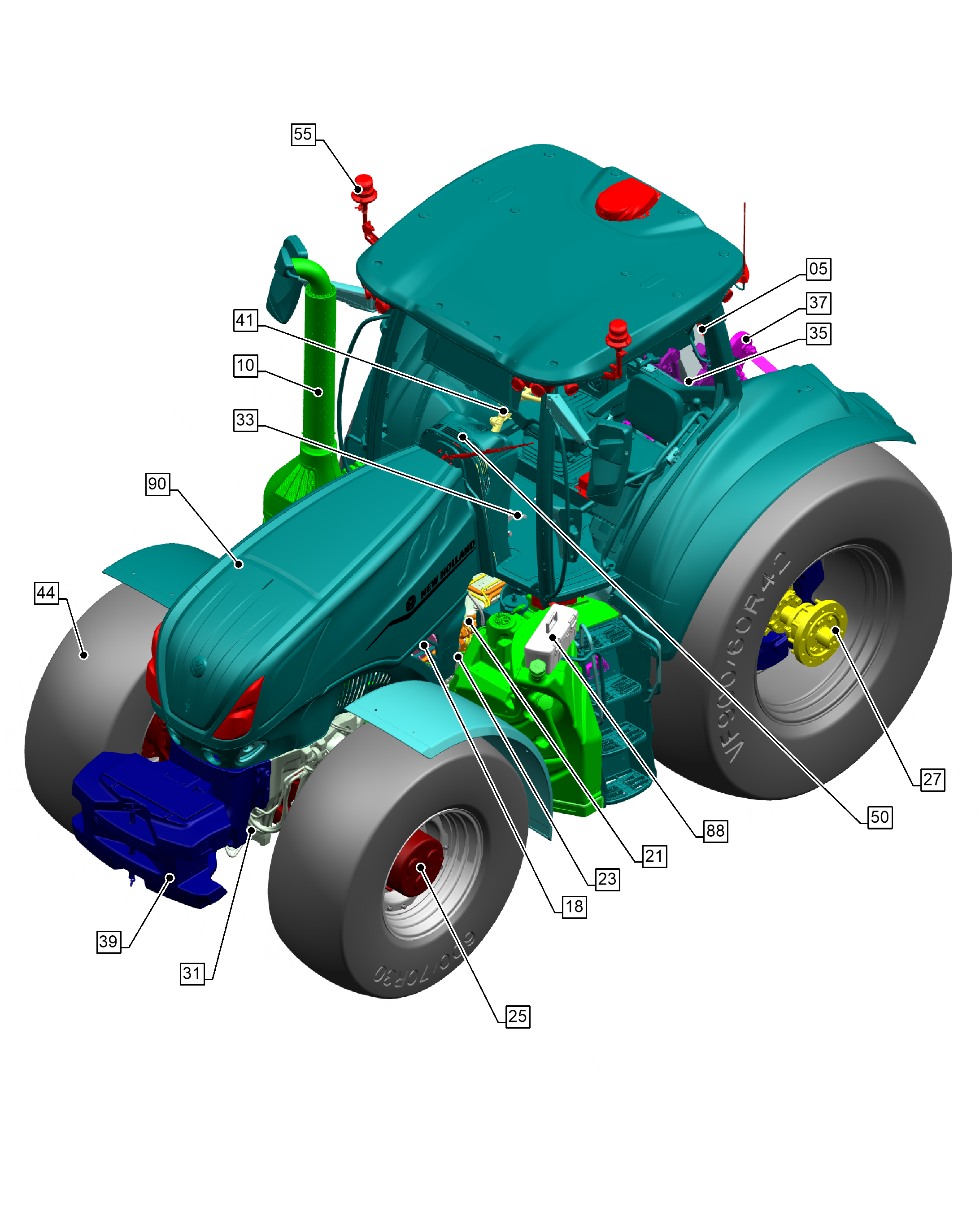 New Holland T7.340 HD Auto Command PLM Intelligence Tractor ...