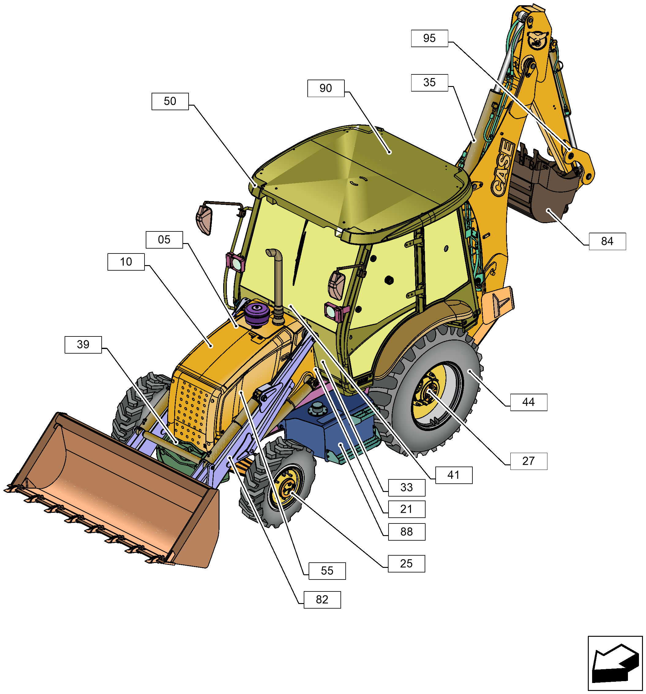 New Holland B85D Tier-4 10/24 Parts Diagrams