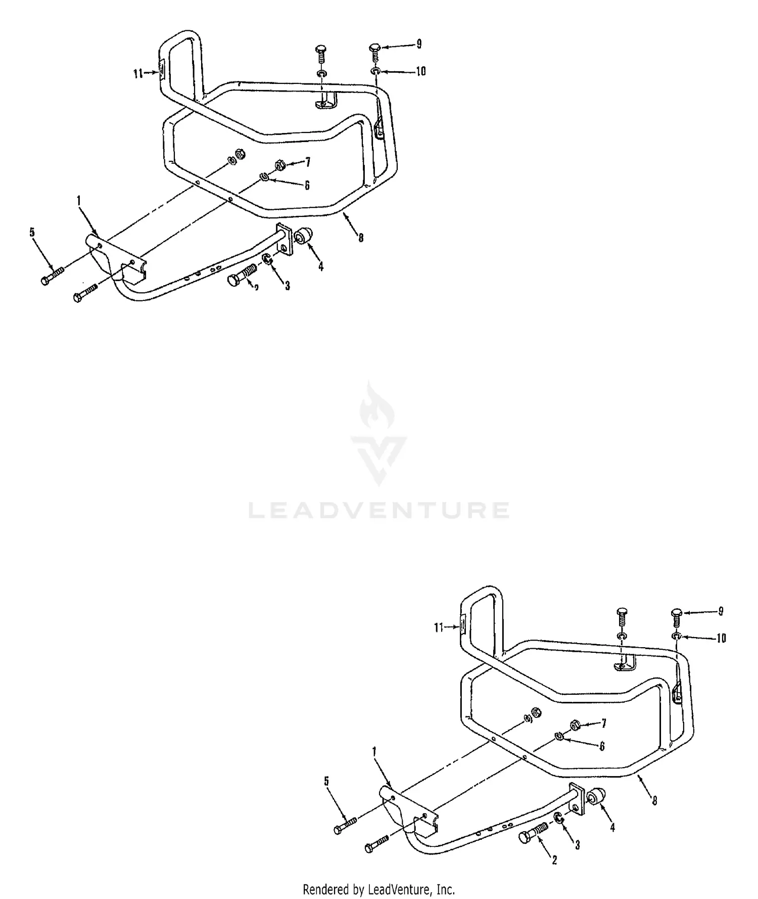 Troy-Bilt 12556 BUMPER ATTACHMENT Parts Diagrams