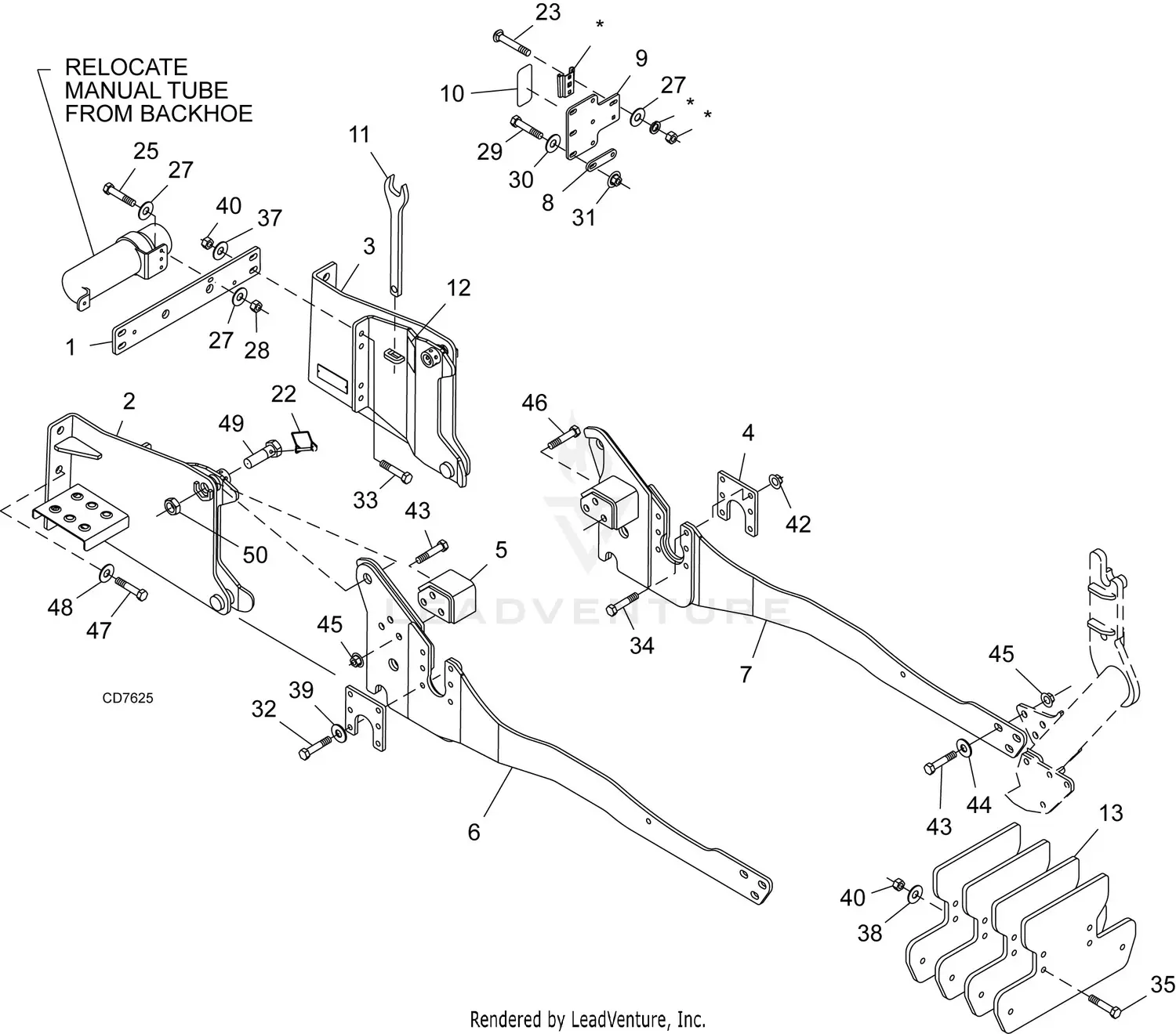 Woods 4-Point Sub-Frame Mounting Kit 1031725 Parts Diagrams