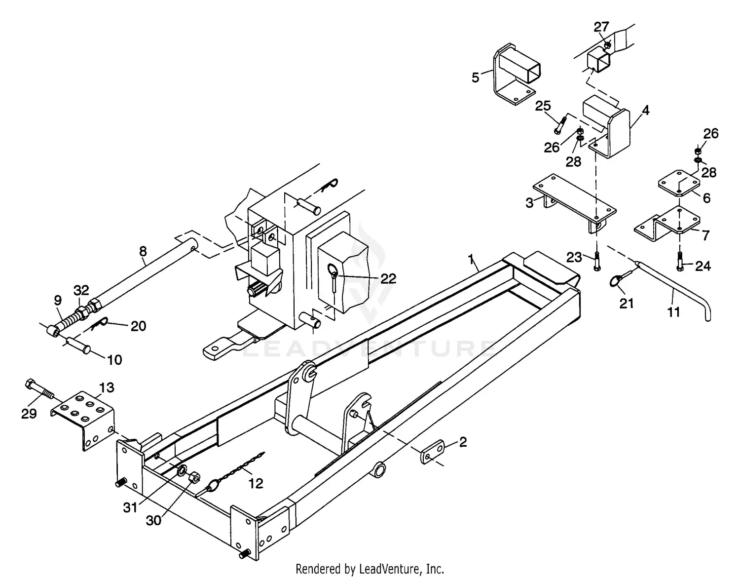 Woods Sub-Frame Mounting Kit 9285 Parts Diagrams