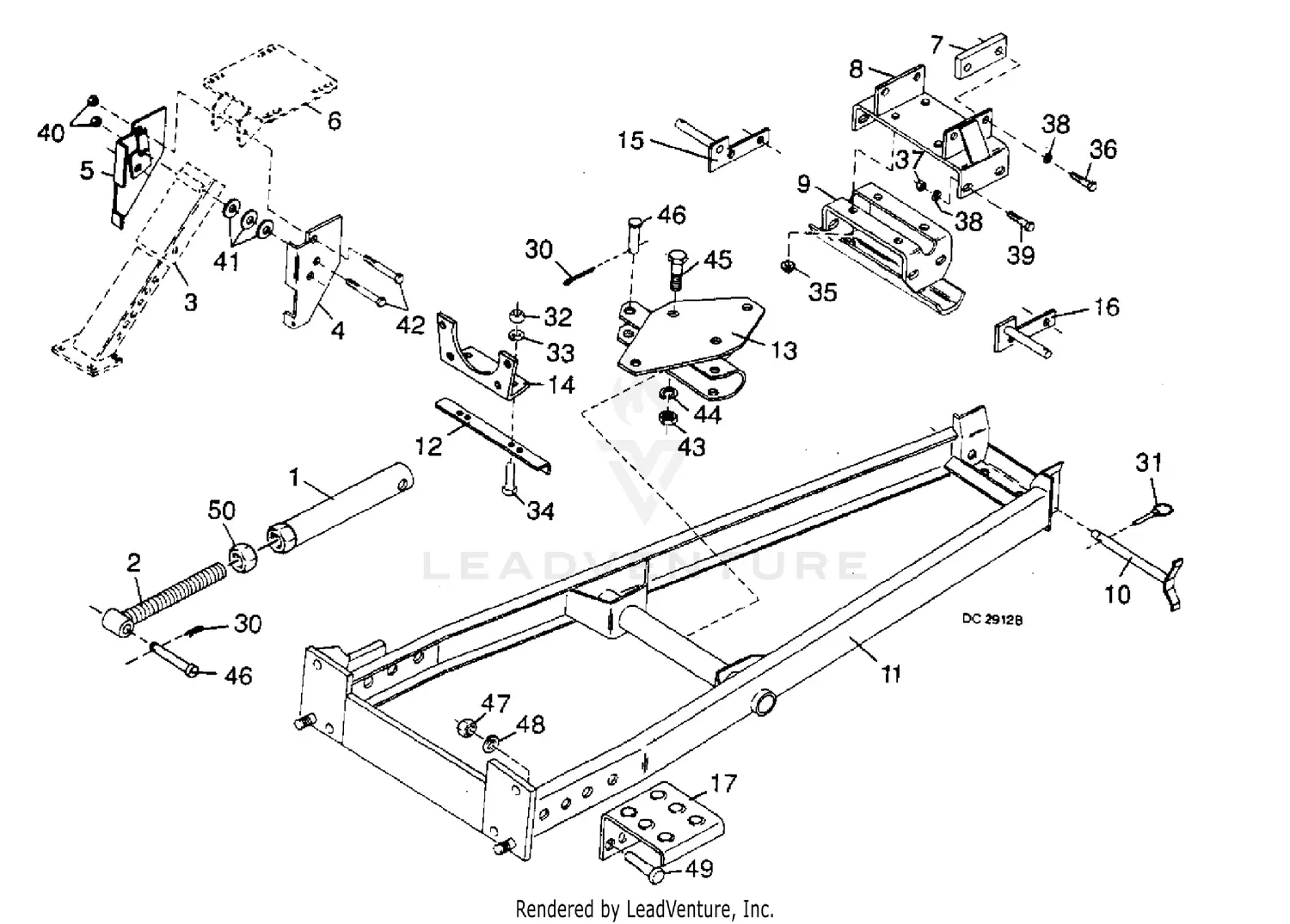 Woods Sub-Frame Mounting Kit 9266 Parts Diagrams