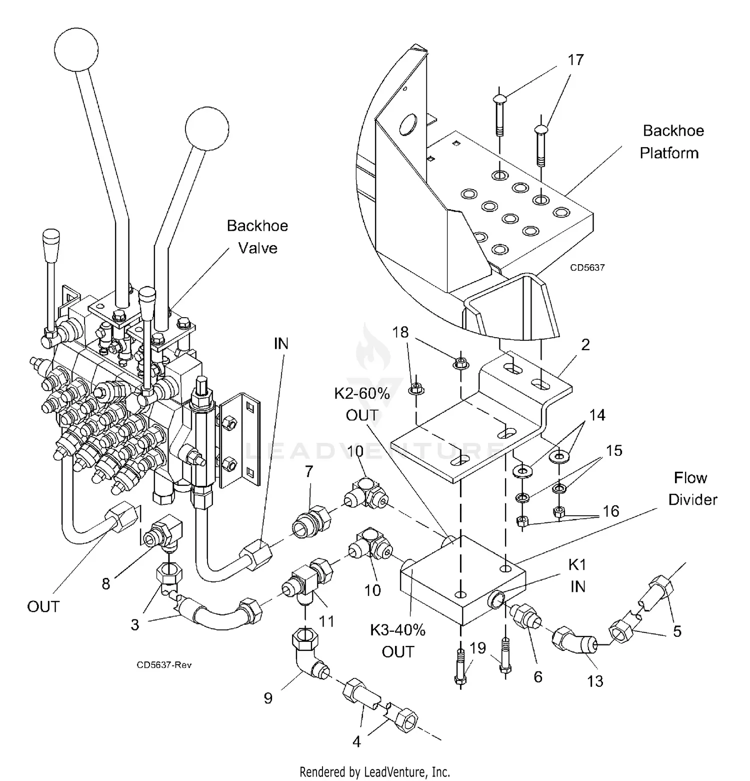 Woods Flow Divider 1002069 Parts Diagrams