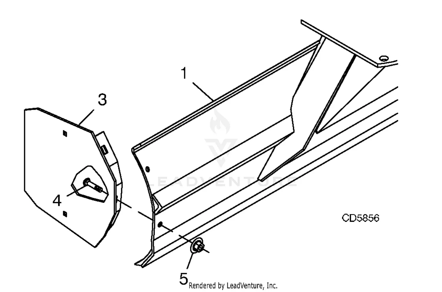 Woods HBL96 Rear Blades (Gill) Parts Diagrams