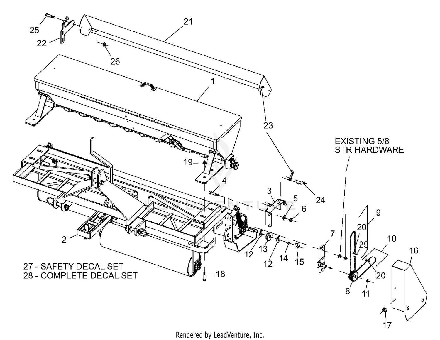 Woods STR60S-2 Super Turf Renovator Parts Diagrams