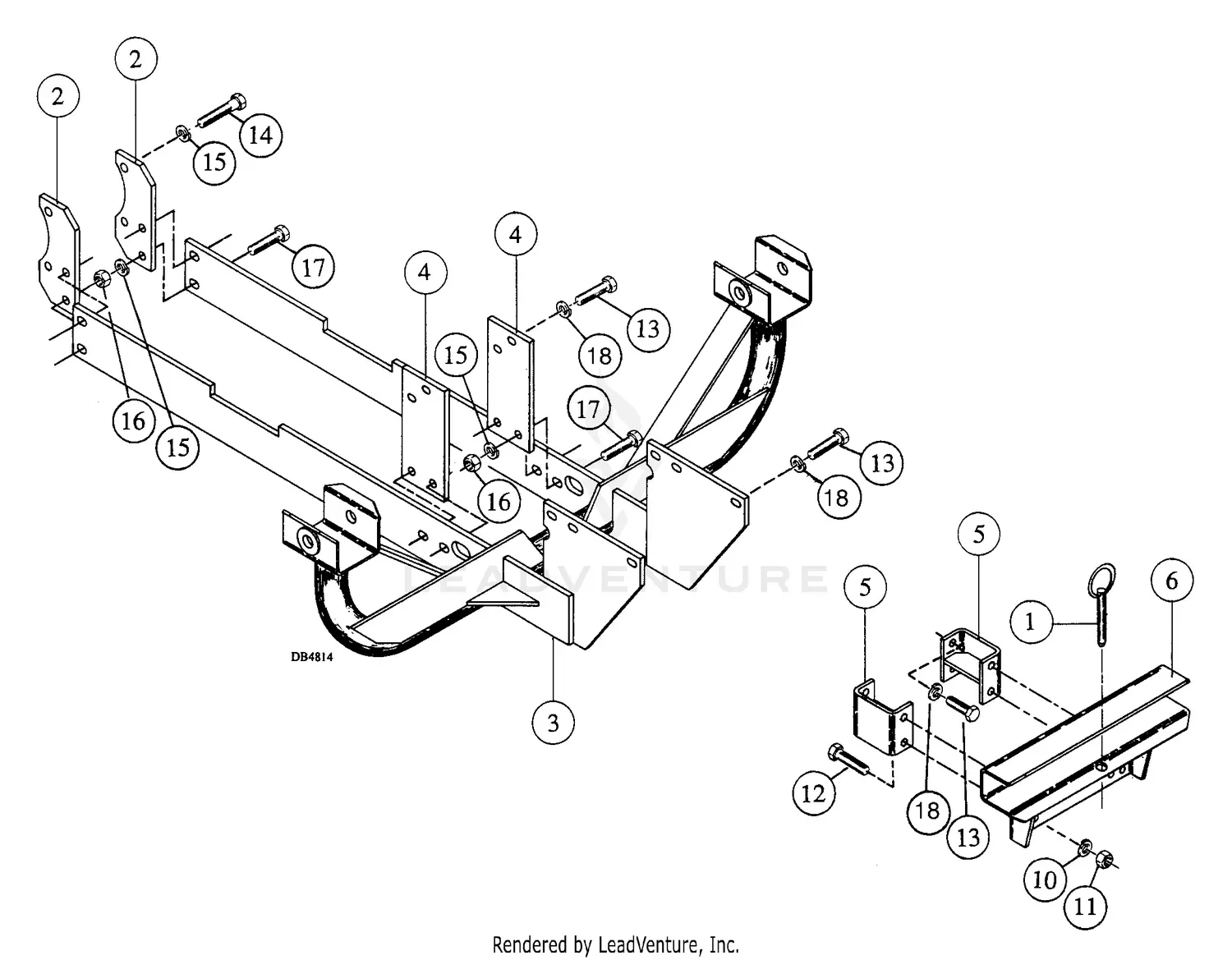 Woods Loader Mounting Kit 110348 Parts Diagrams