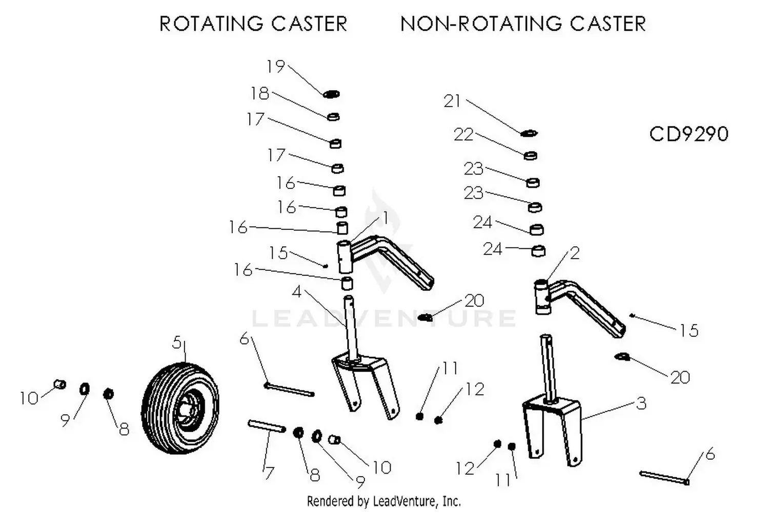 Woods TBW15.40 Turf Batwing Mower Parts Diagrams