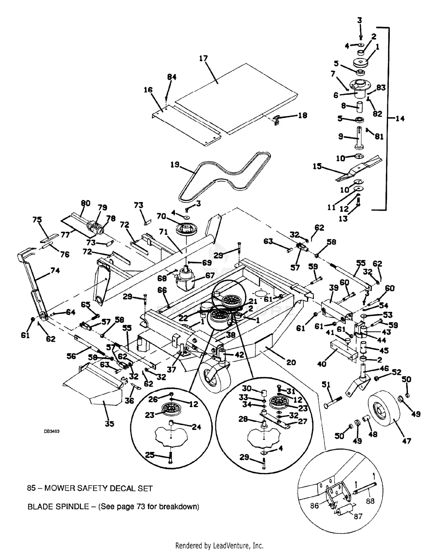 Woods 5180 S/N 327344 & Up Mow`n Machine Parts Diagrams