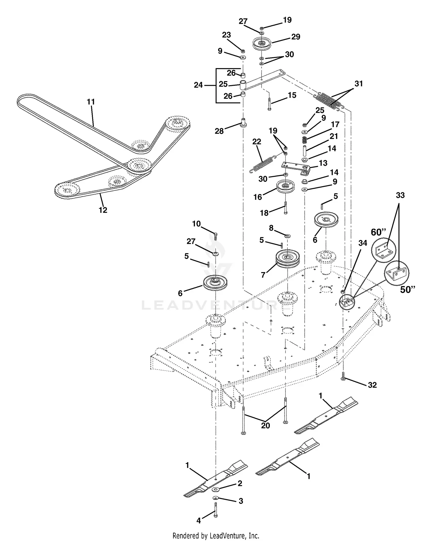 Woods M2050 Mow`n Machine (09/26/02) Parts Diagrams